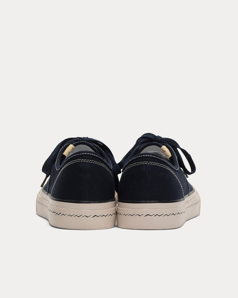 Visvim Logan Deck Lo Sipe Navy Low Top Sneakers - Sneak in Peace