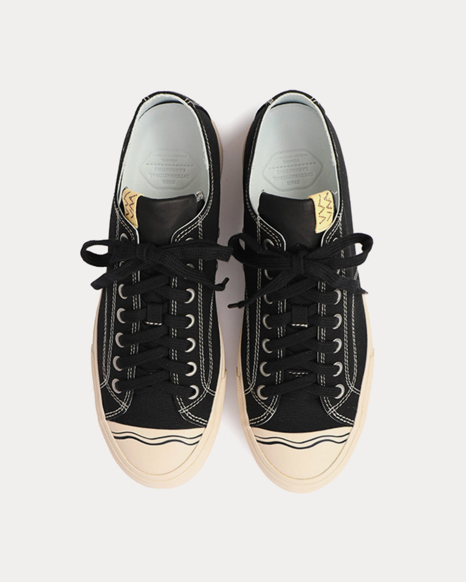 Visvim Seeger Lo Canvas Black Low Top Sneakers - Sneak in Peace