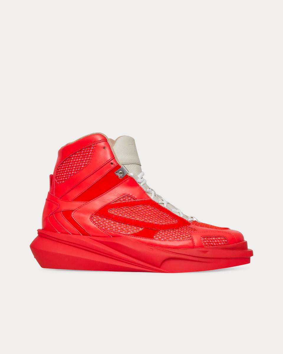 1017 Alyx 9sm Mono Hiking Red High Top Sneakers Sneak In Peace