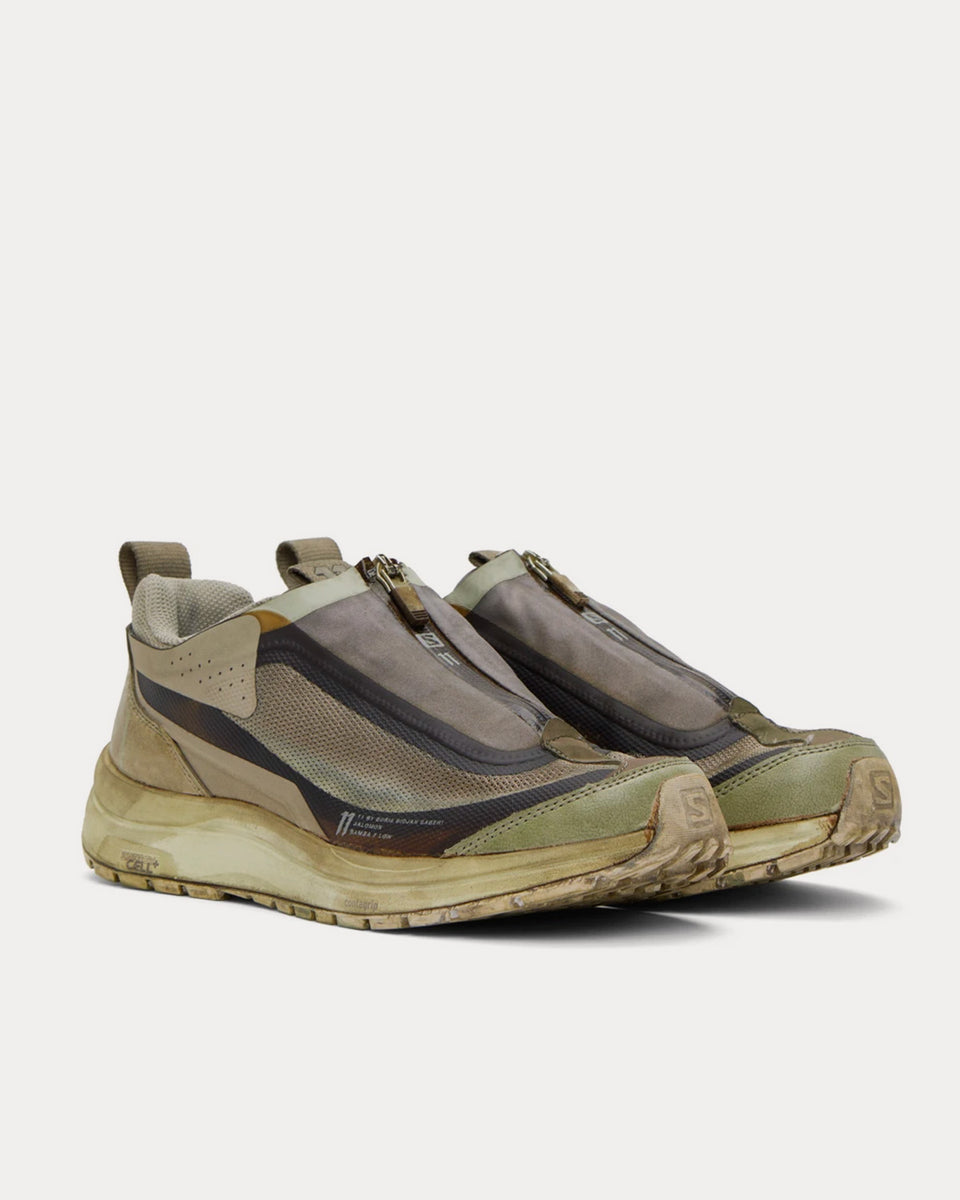 Salomon x 11 By Boris Bidjan Saberi Bamba 2 Green Low Top Sneakers ...
