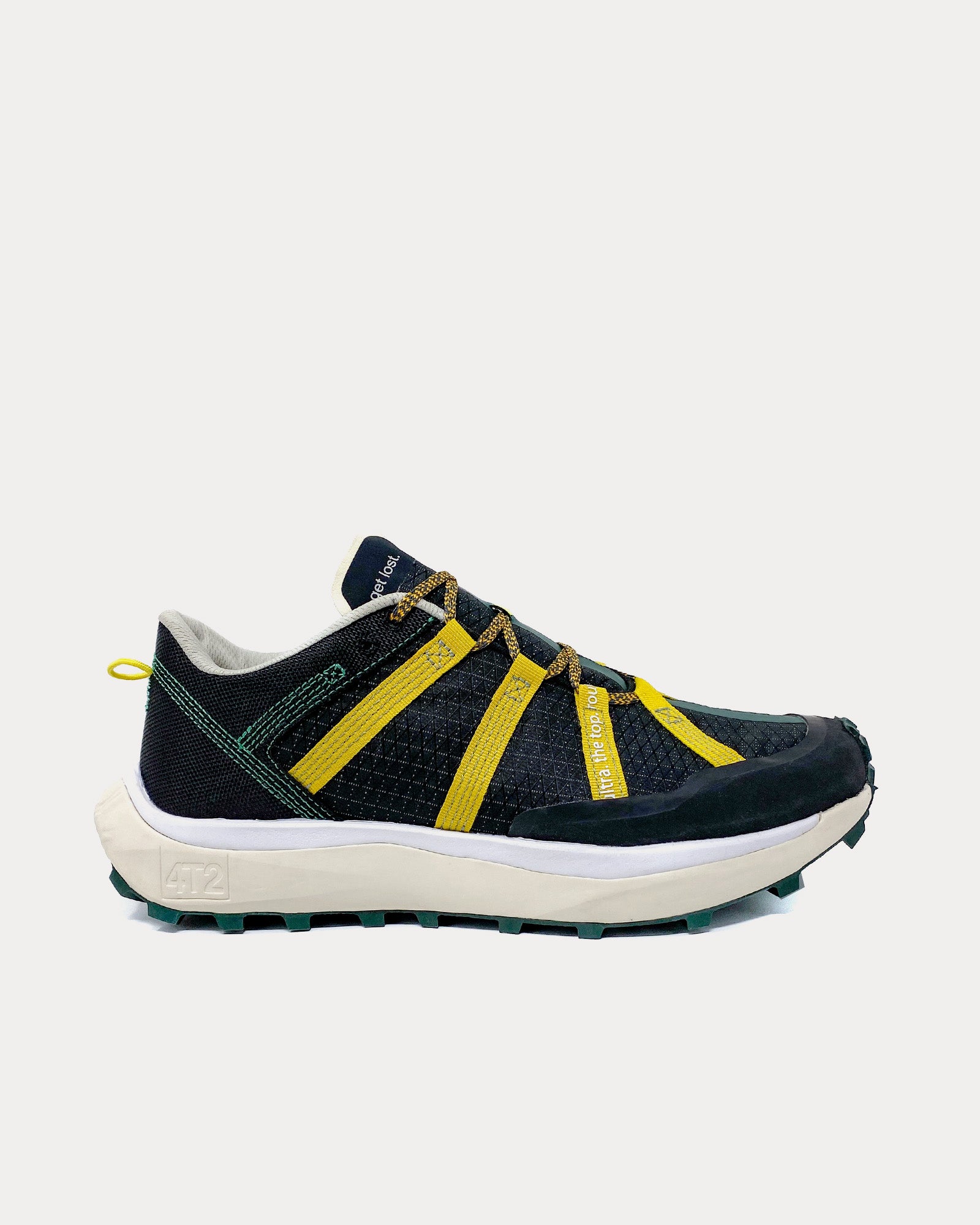 4T2 Get Lost Black / Yellow Running Shoes - Sneak in Peace