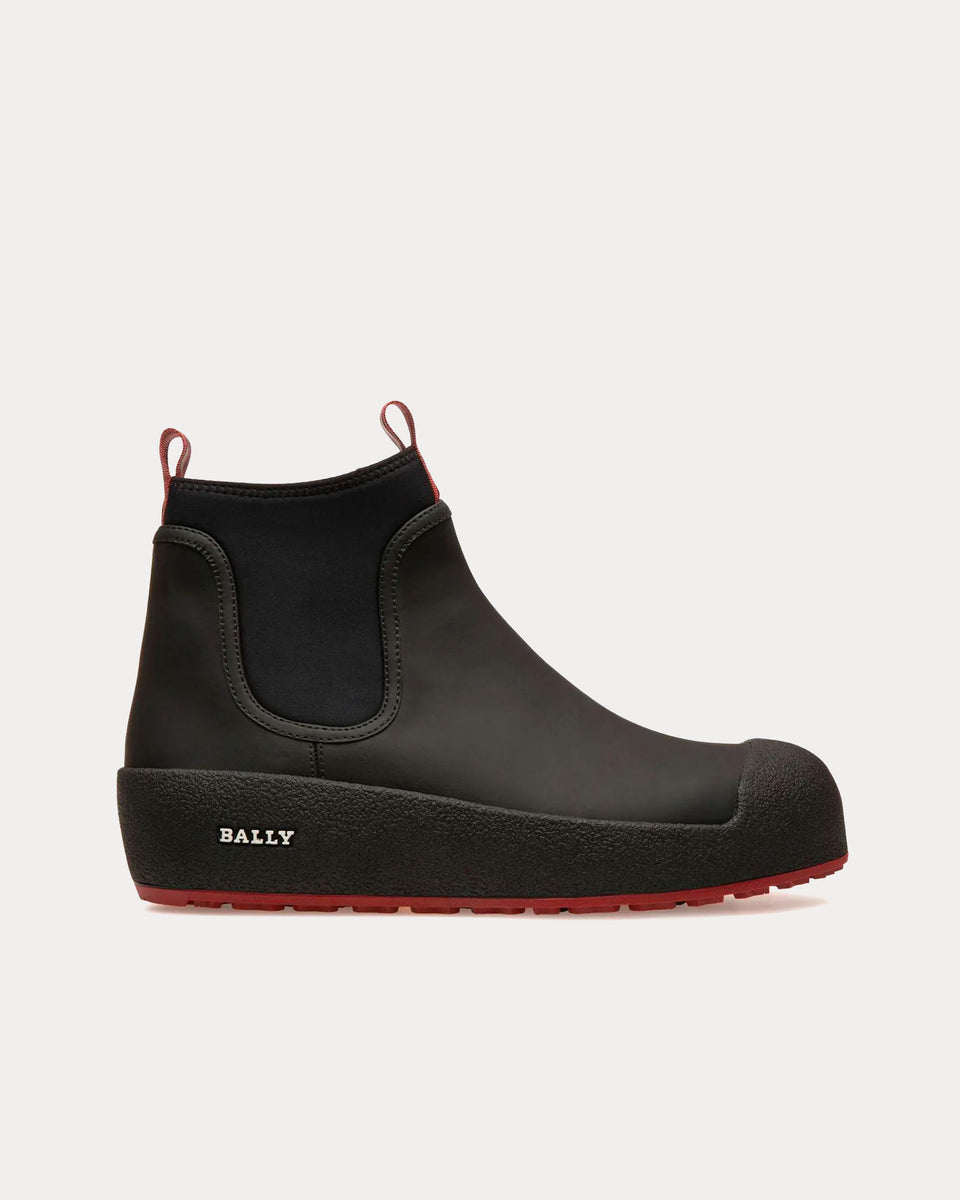 Bally Curling Leather Black Boots - Sneak in Peace