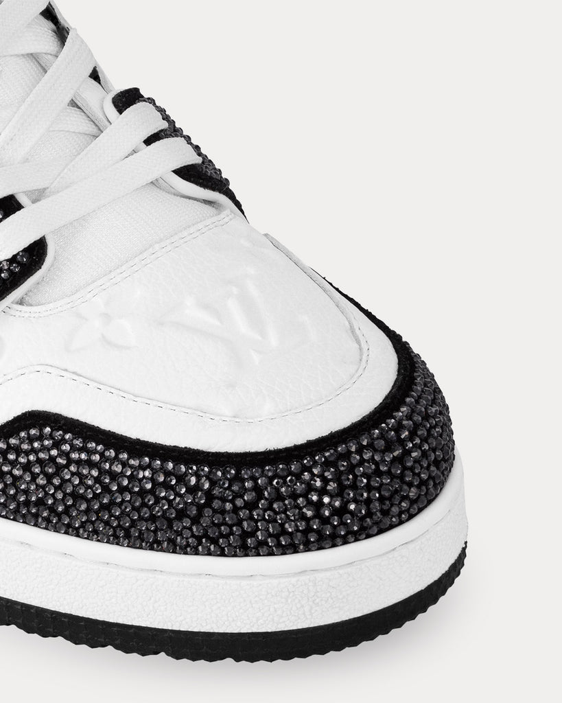 Louis Vuitton LV Trainers Swarovski Crystals & Monogram-Embossed Black ...