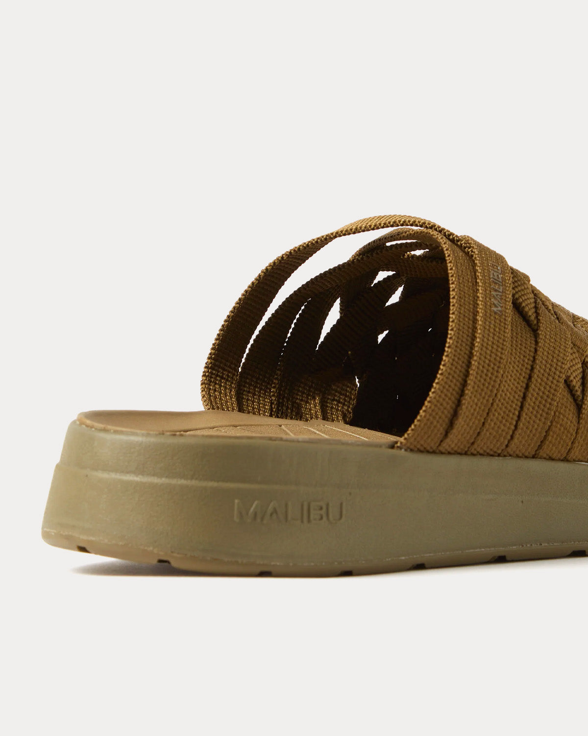 Malibu Sandals Colony Classic Nylon Olive Mules - Sneak in Peace