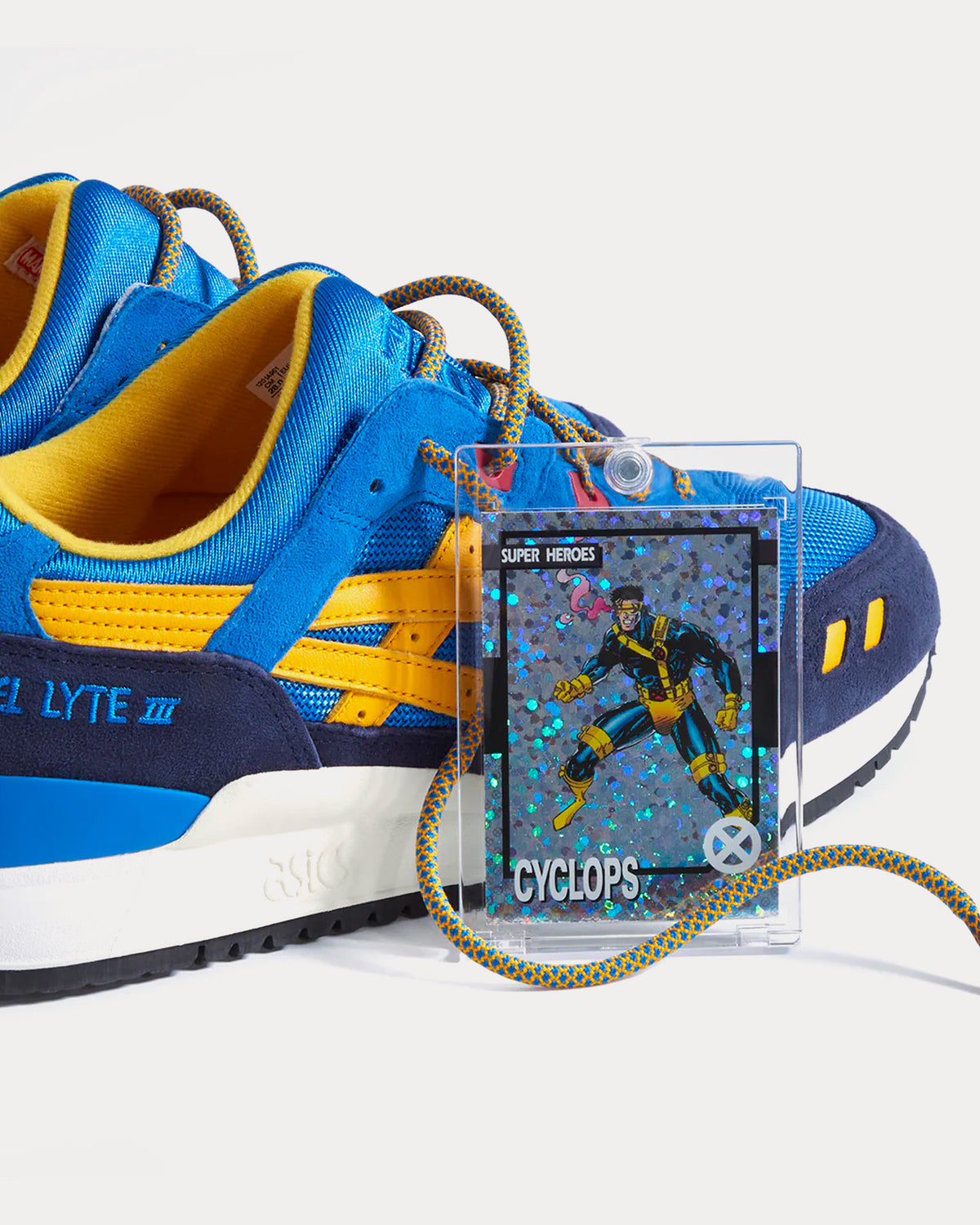 Asics x Kith Marvel Gel-Lyte III Remastered 'Cyclops' Blue / Yellow Low ...