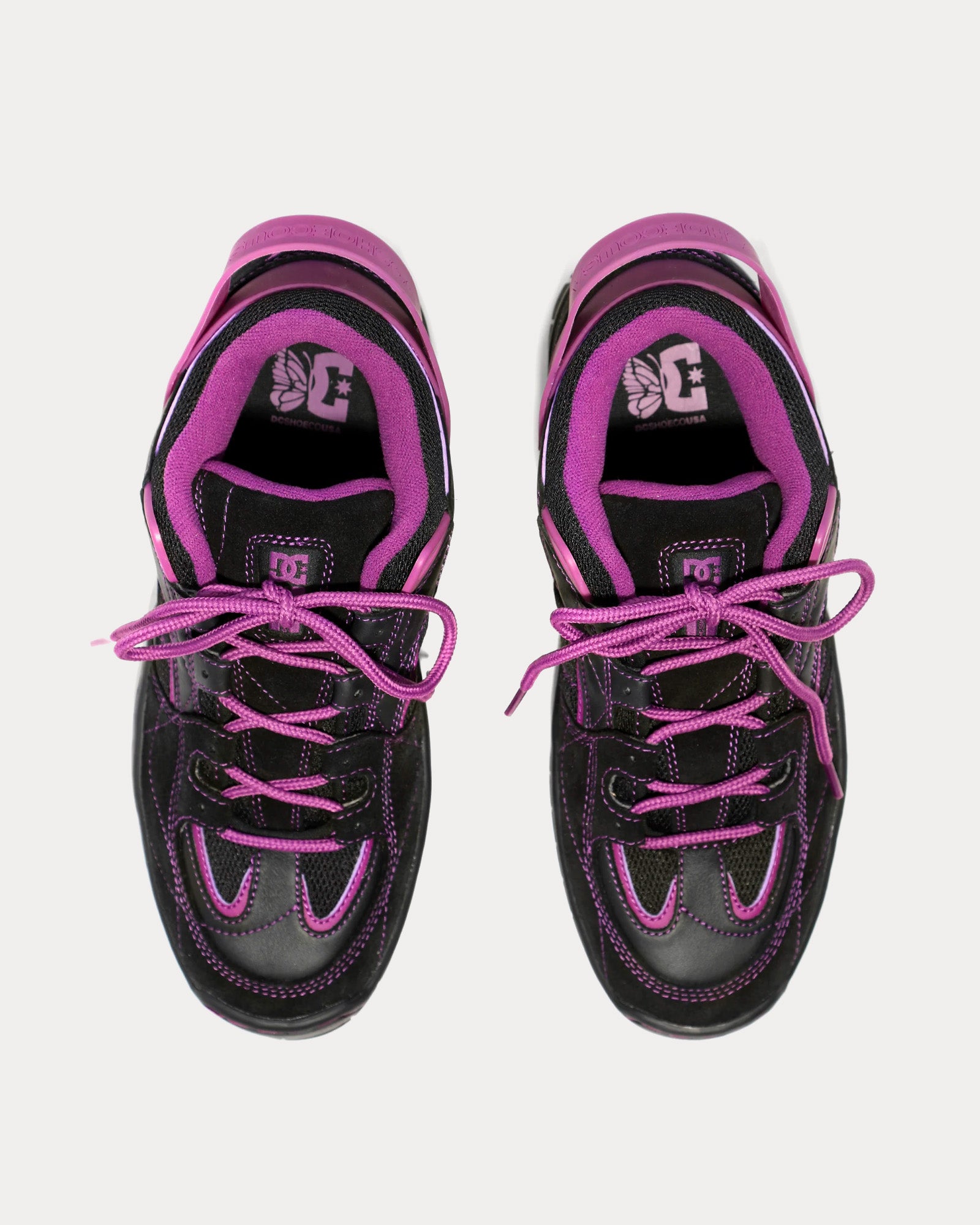 DC Shoes x Needles Men's Spectre Black / Purple Low Top Sneakers & Trainers