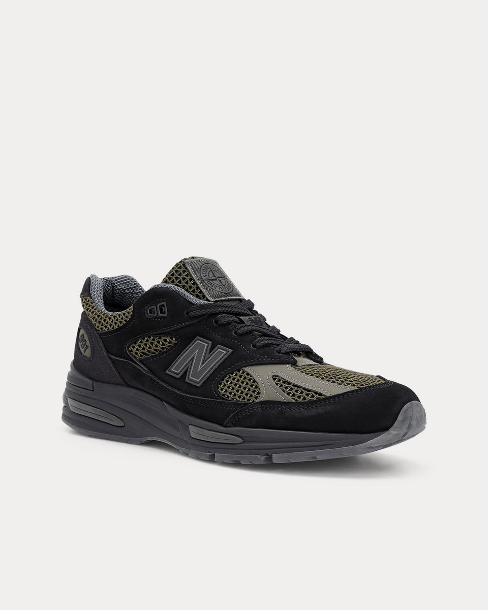 New Balance x Stone Island MADE in UK 991v2 Olive Green / Grey / Black ...