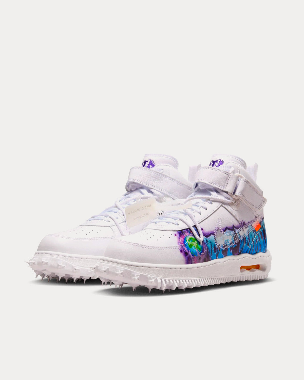 Nike x Off-White Air Force 1 Mid Graffiti White Mid Top Sneakers ...