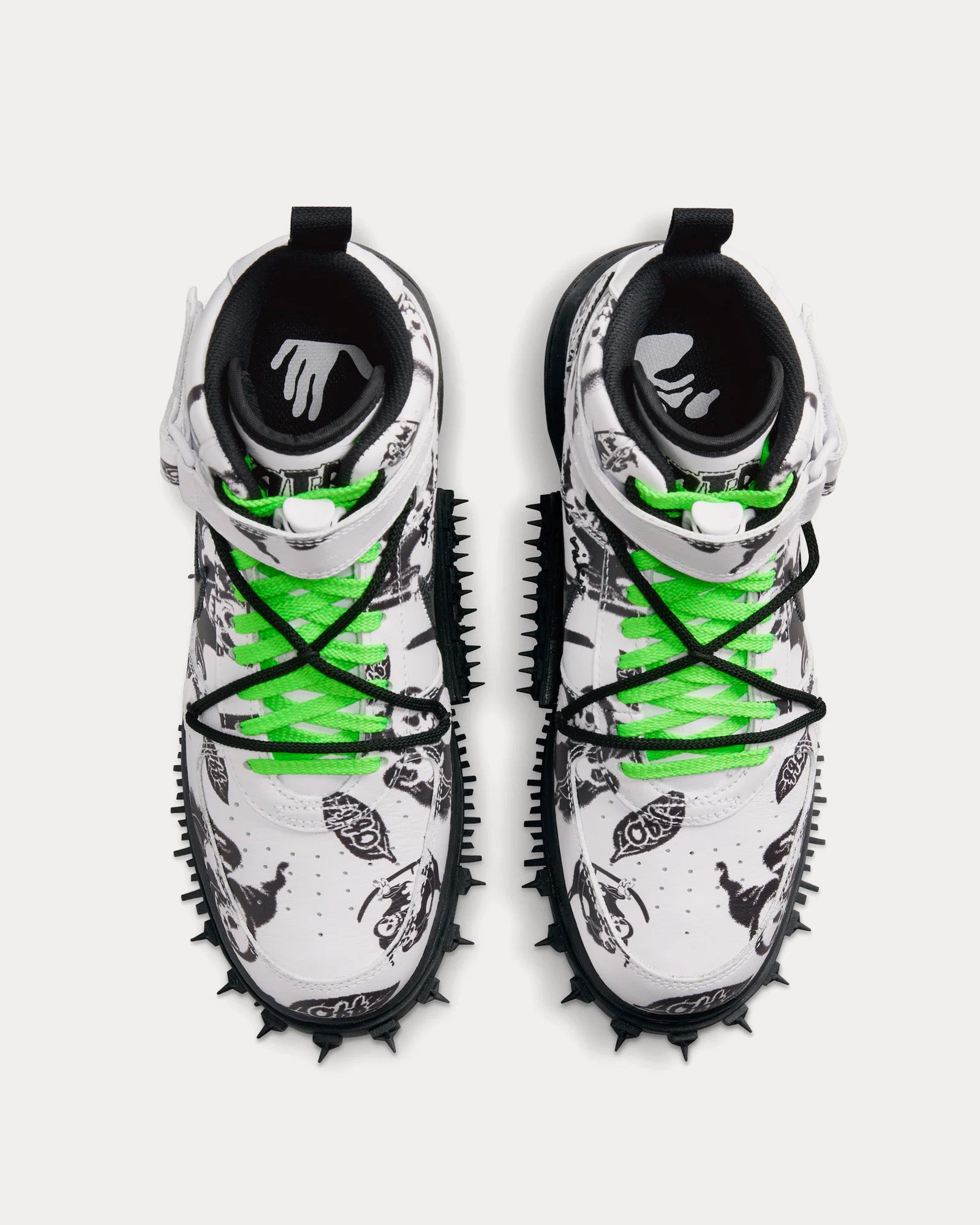 Nike x Off-White Unisex Air Force 1 Mid 'Grim Reaper' White / Black Mid ...