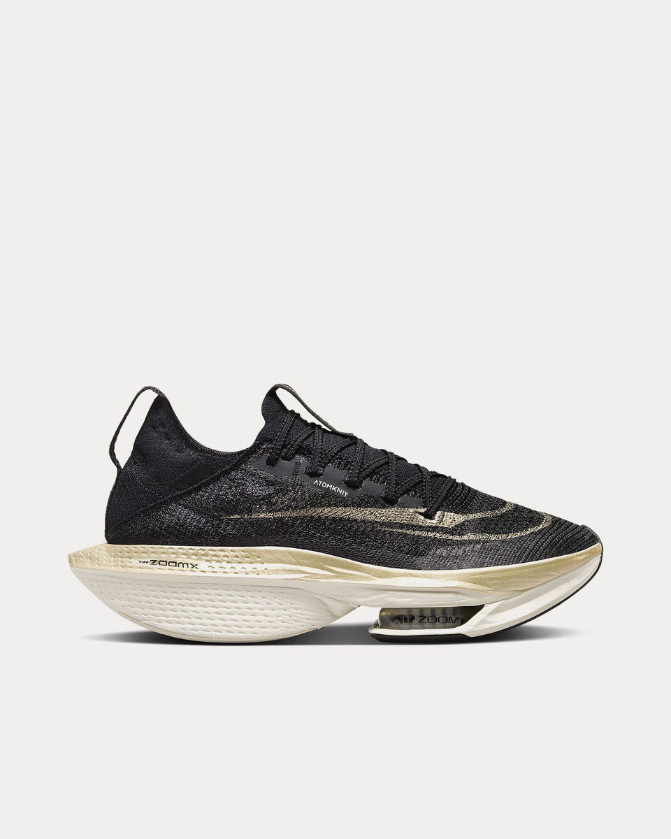 Nike Alphafly 2 Black / Sail / Metallic Gold Grain Running Shoes ...