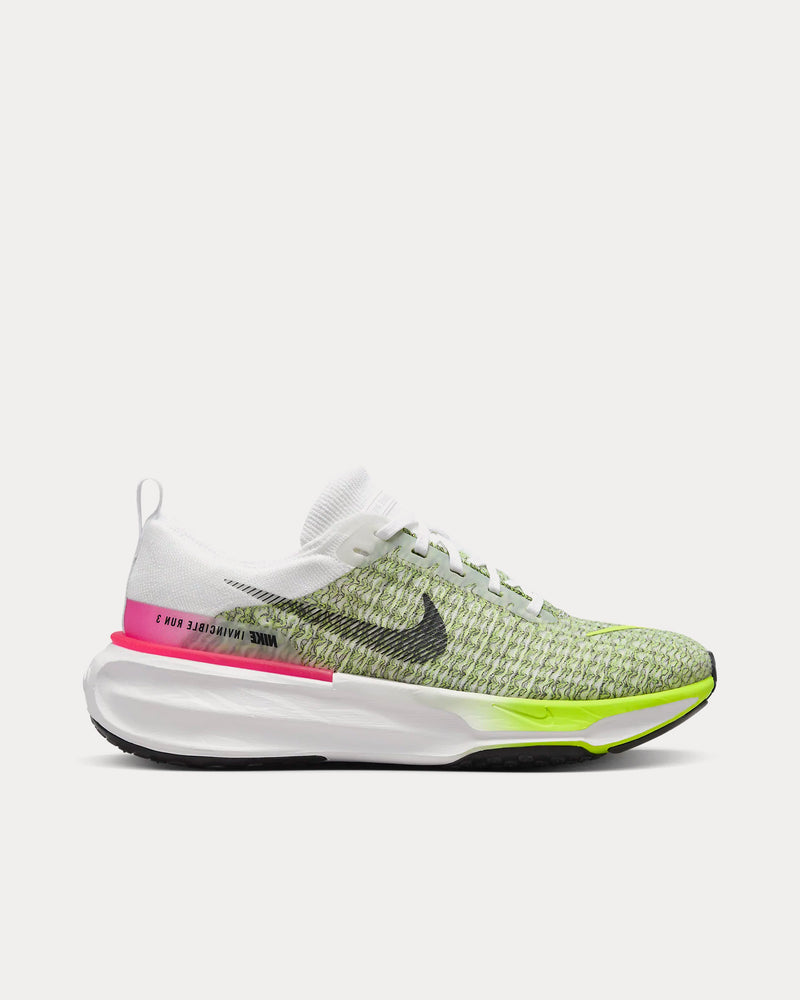 Nike Men's Invincible 3 White / Volt / Hyper Pink / Black Running Shoes