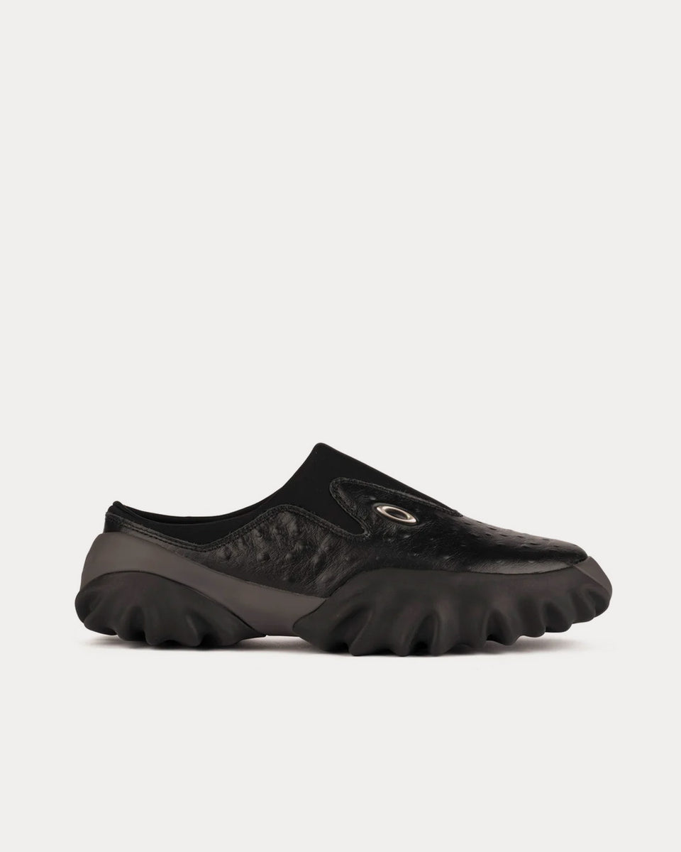 Oakley x Brain Dead Chop Saw Ostrich Black Mules - Sneak in Peace