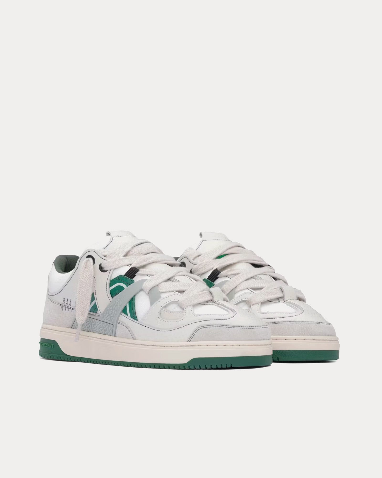 Buy Represent x StockX Men's Bully Grey Iron / Island Green Low Top ...