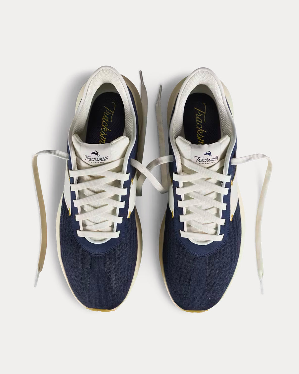 Tracksmith Eliot Runner Navy / Ivory Running Shoes - Sneak in Peace