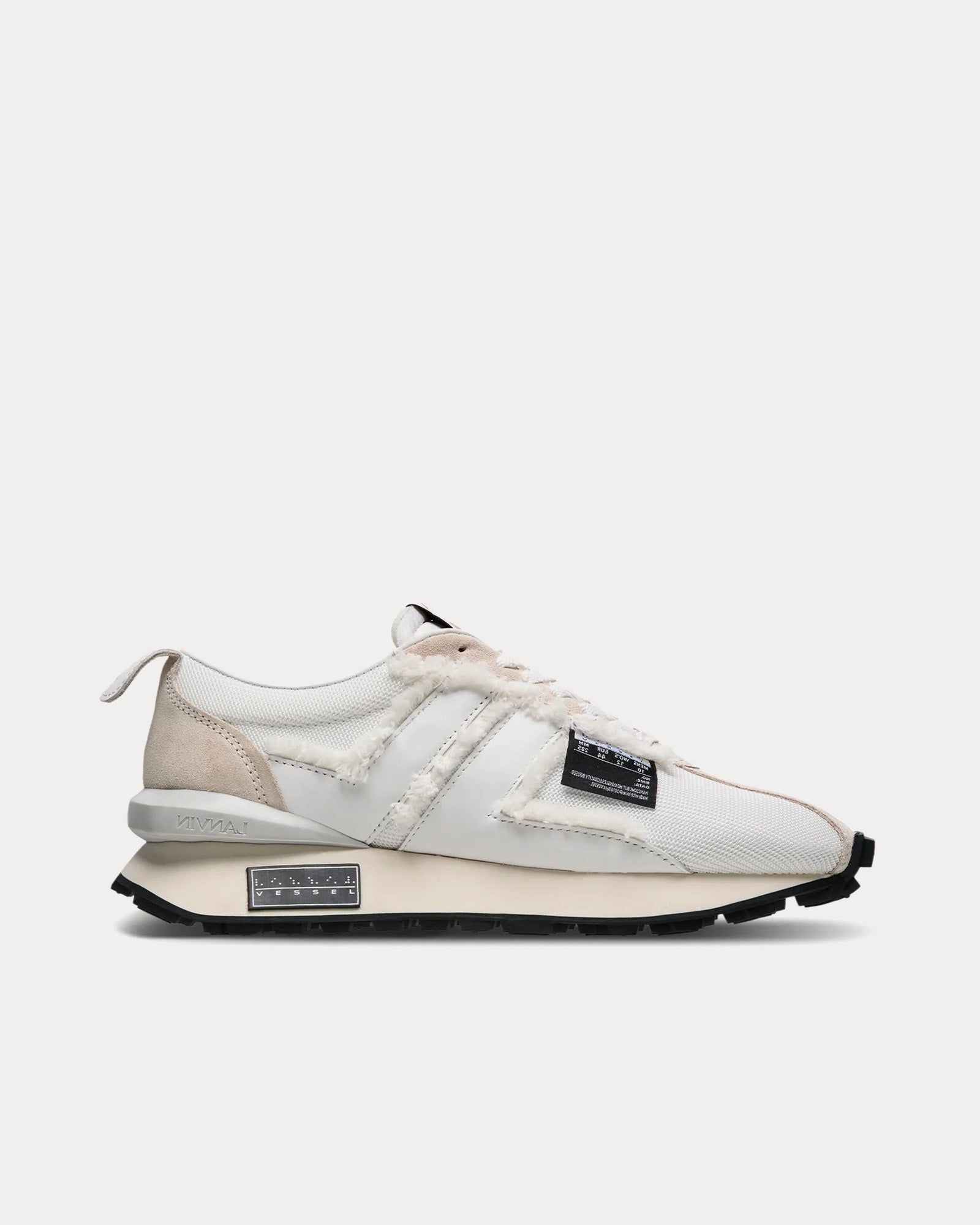 Lanvin x xVESSEL Mesh Bumper White Low Top Sneakers - Sneak in Peace