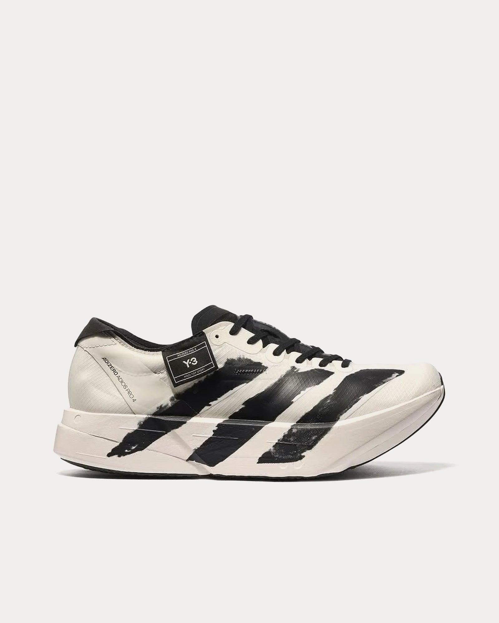 Y3 Unisex Adios Pro 4 Cloud White / Core Black Running Shoes