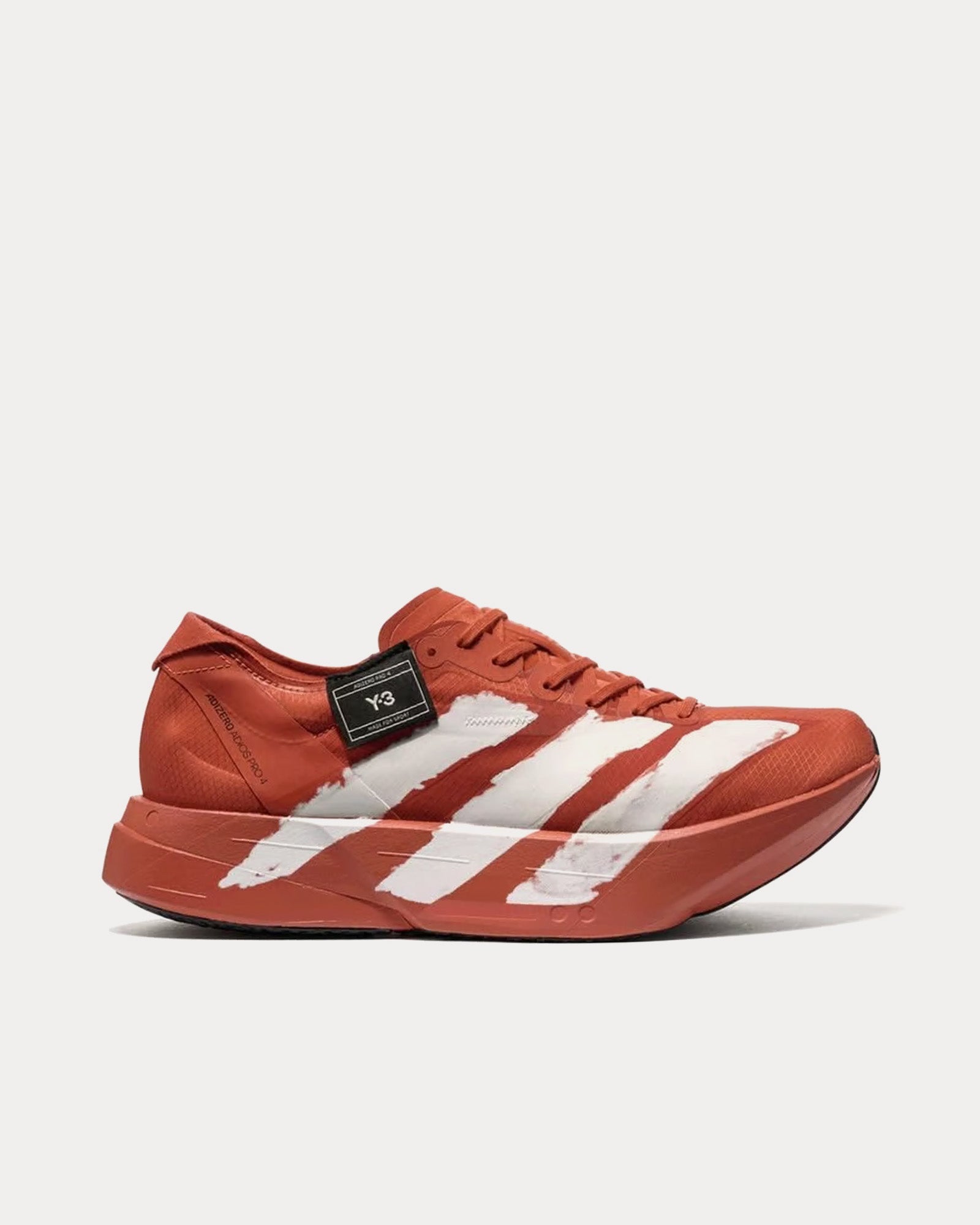 Y3 Unisex Adios Pro 4 Brick Red / Core Black Running Shoes
