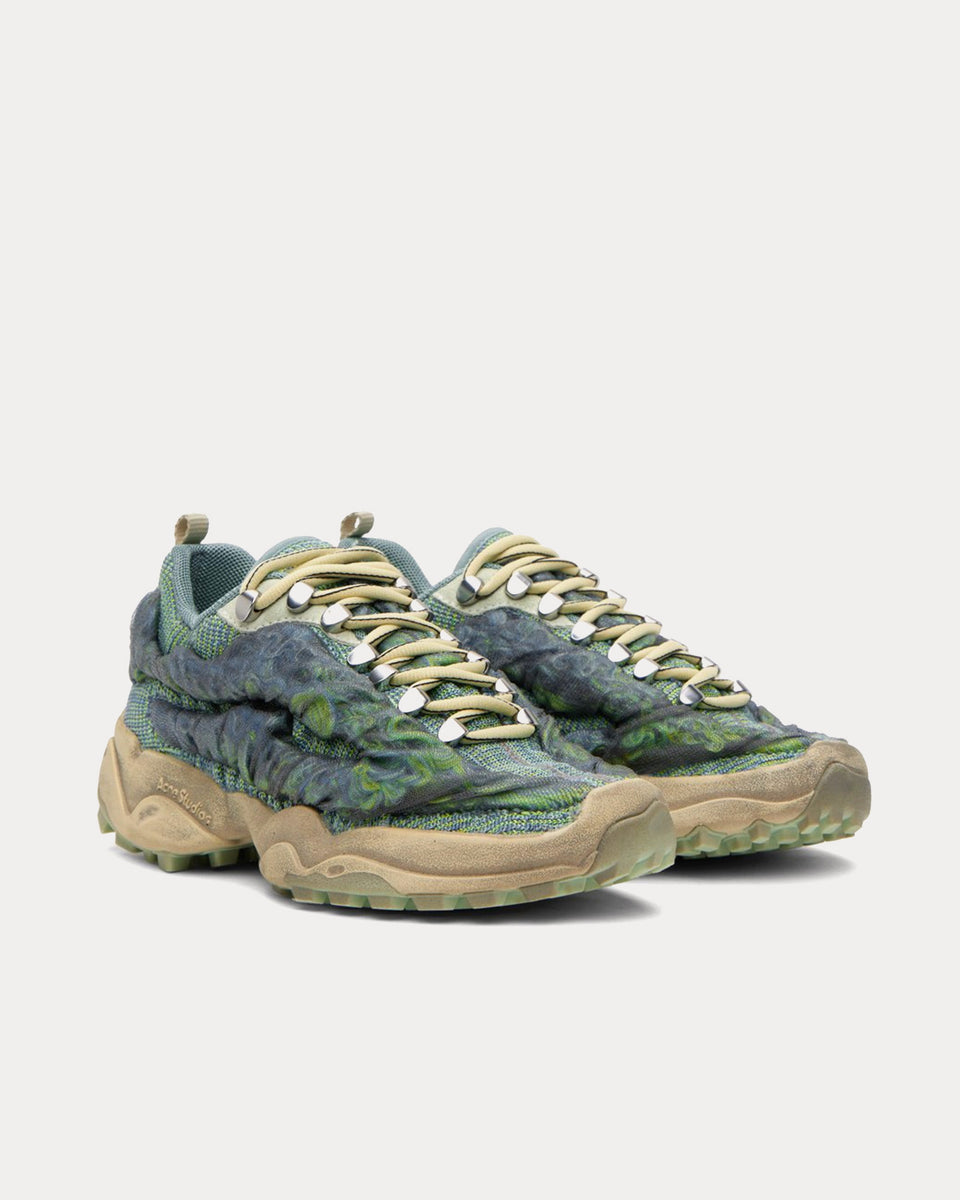 Acne Studios Bubba Green / Blue Low Top Sneakers - Sneak in Peace
