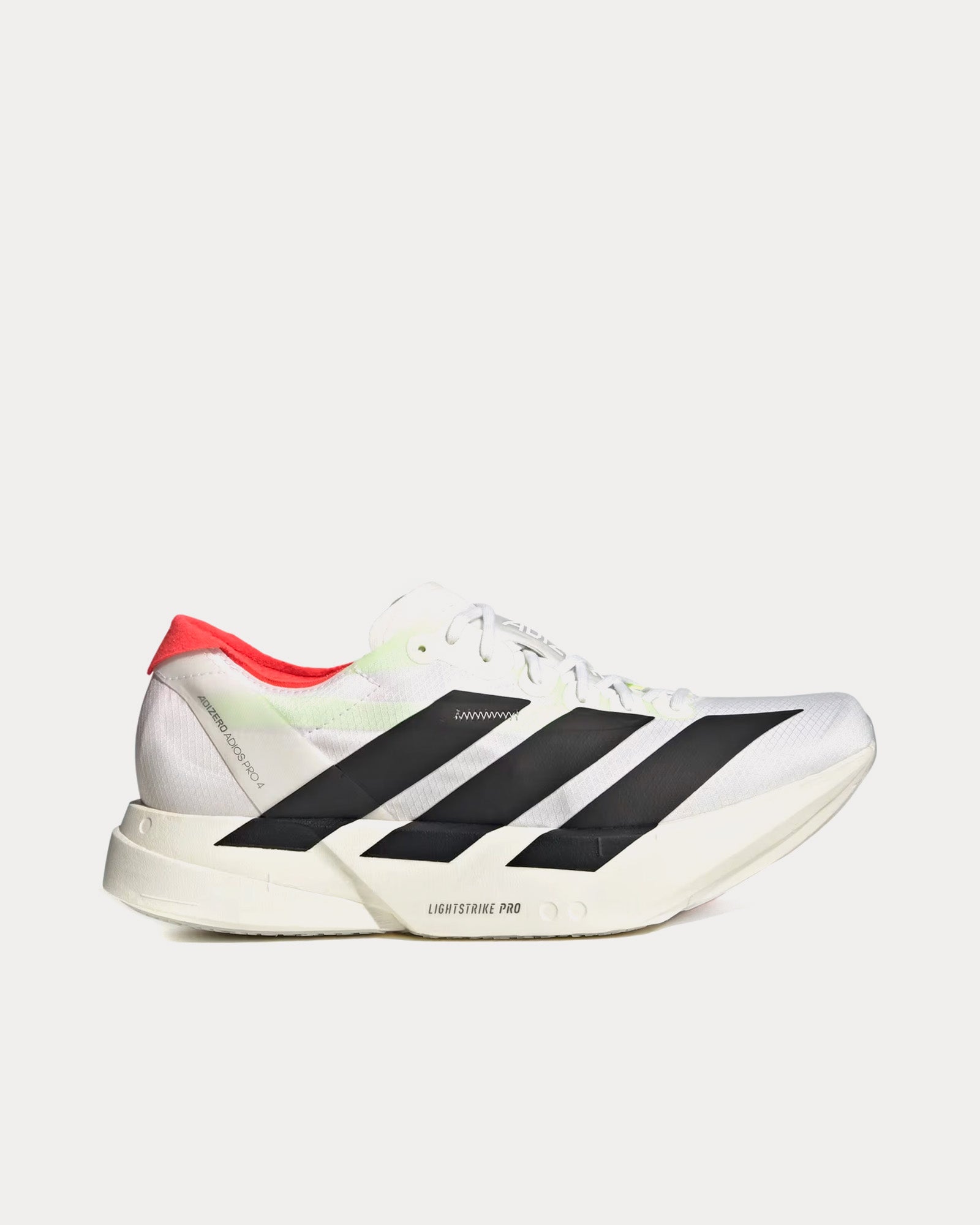 Adidas Adios Pro 4 Cloud White / Core Black / Silver Metallic Running ...