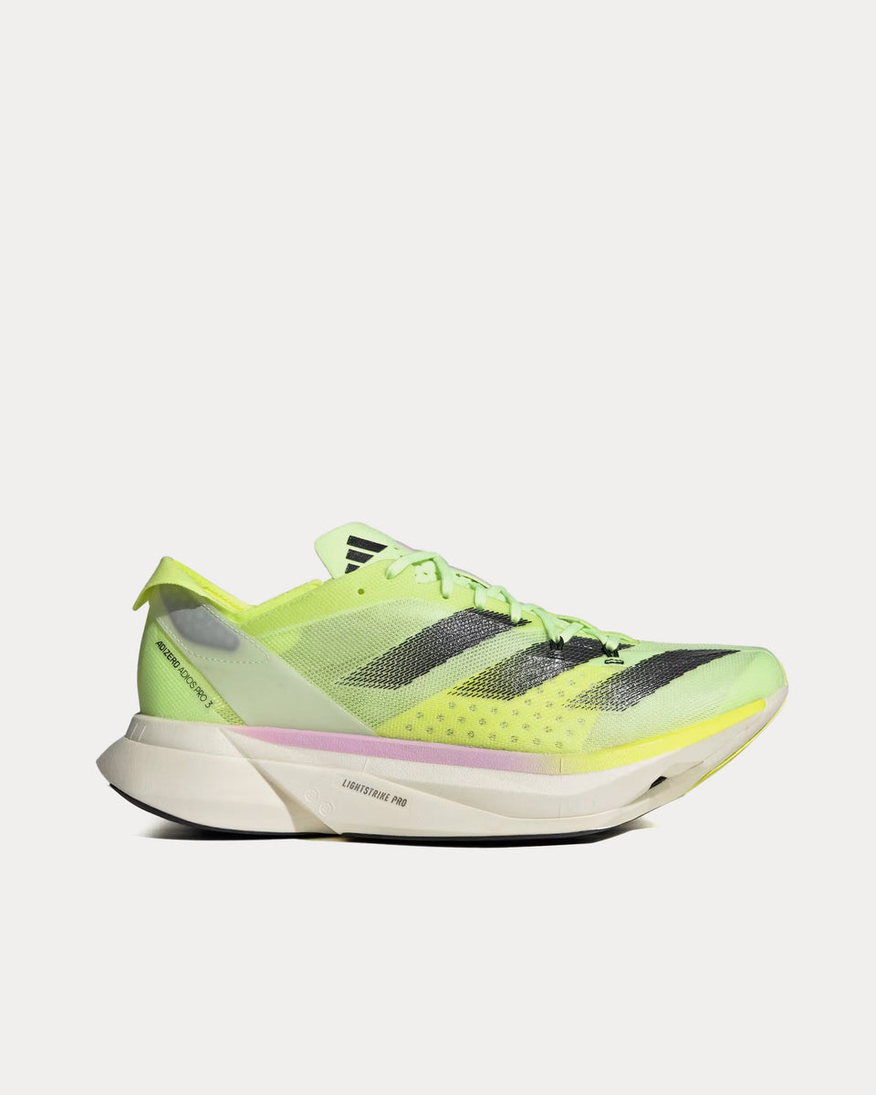 Adidas Adios Pro 3 Green Spark / Aurora Met / Lucid Lemon Running Shoes ...