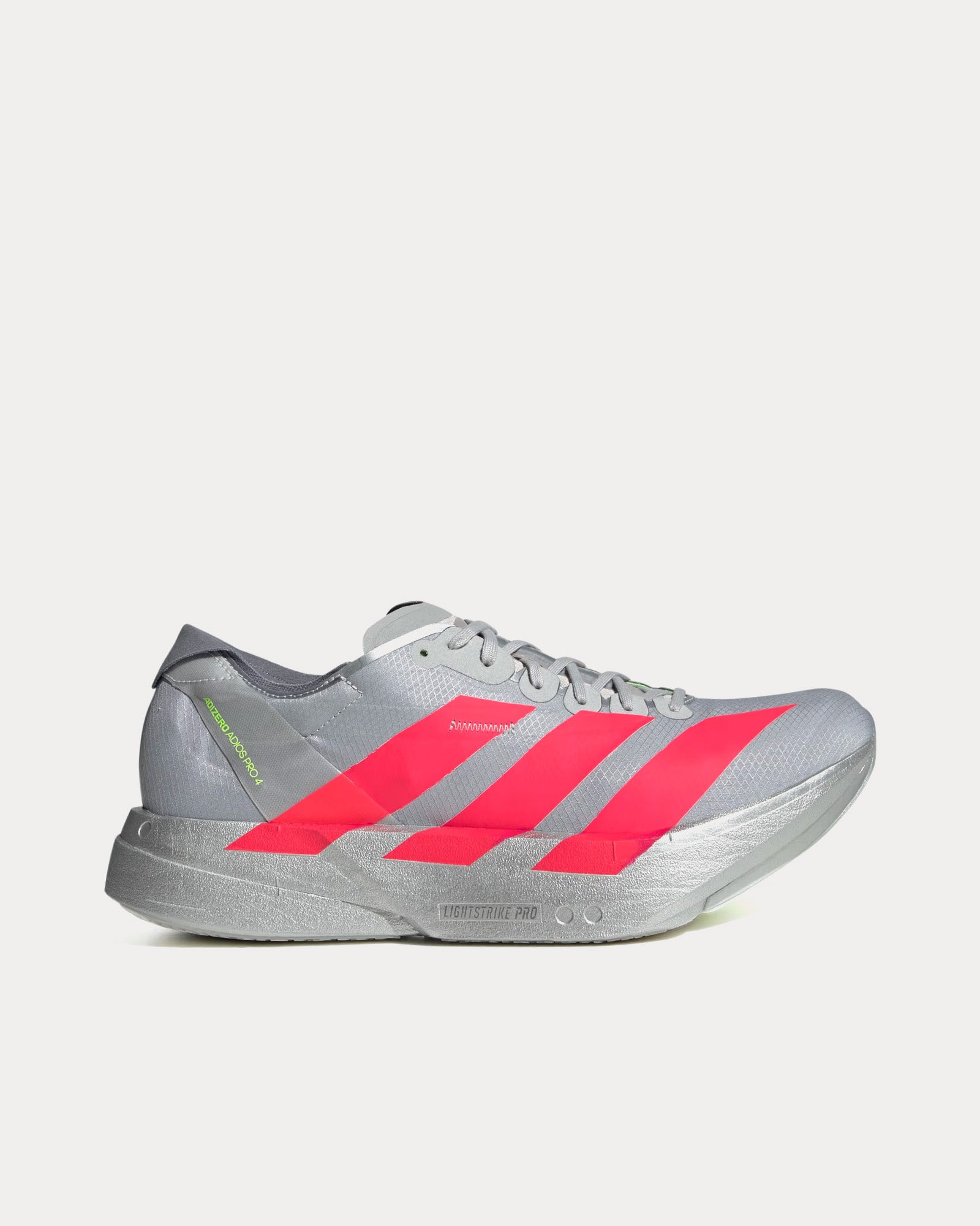 Adidas Men's Adizero Adios Pro 4 Silver Metallic / Lucid Red / Grey ...