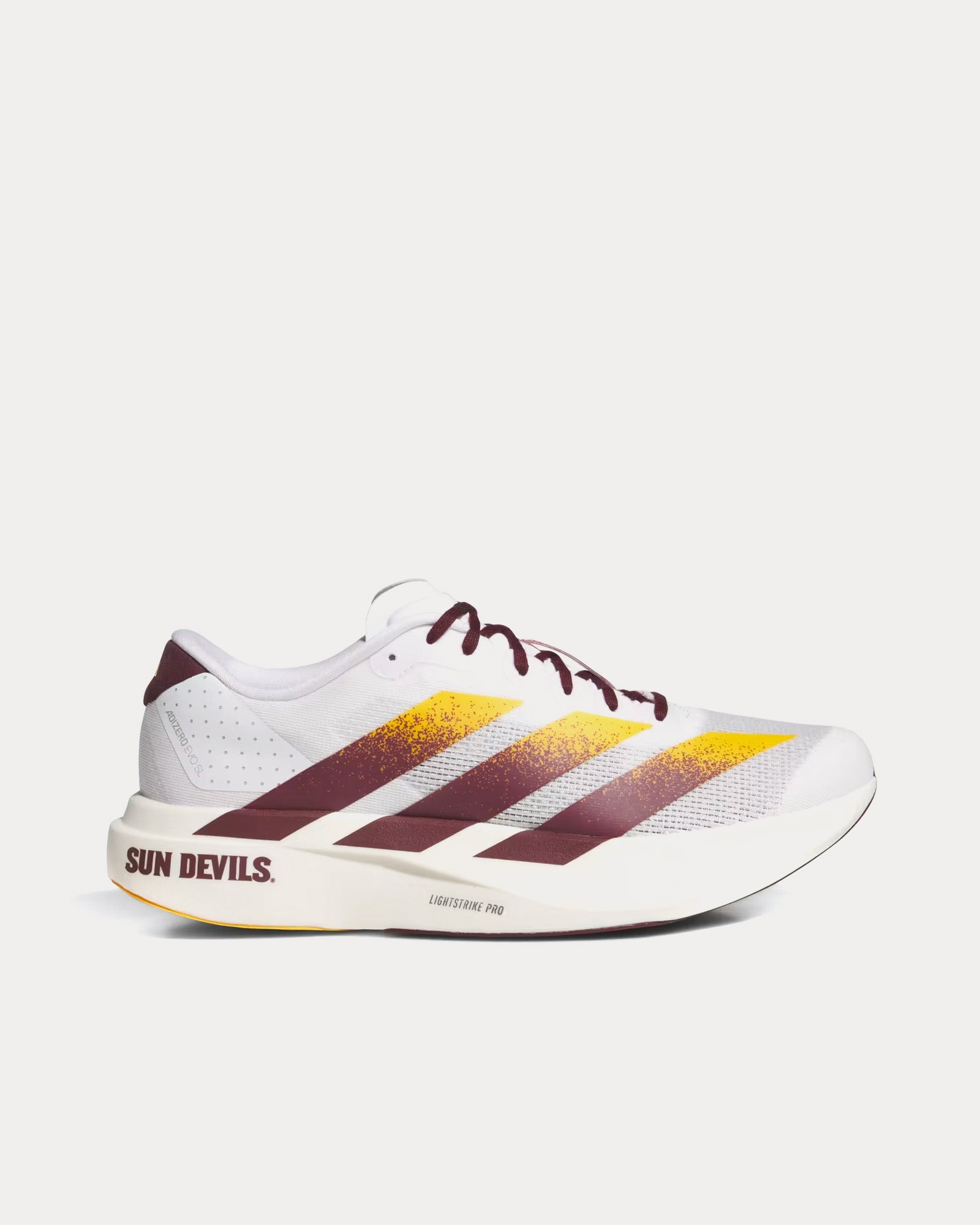 Adidas Men's Adizero EVO SL 'Arizon State Sun Devils' Cloud White ...