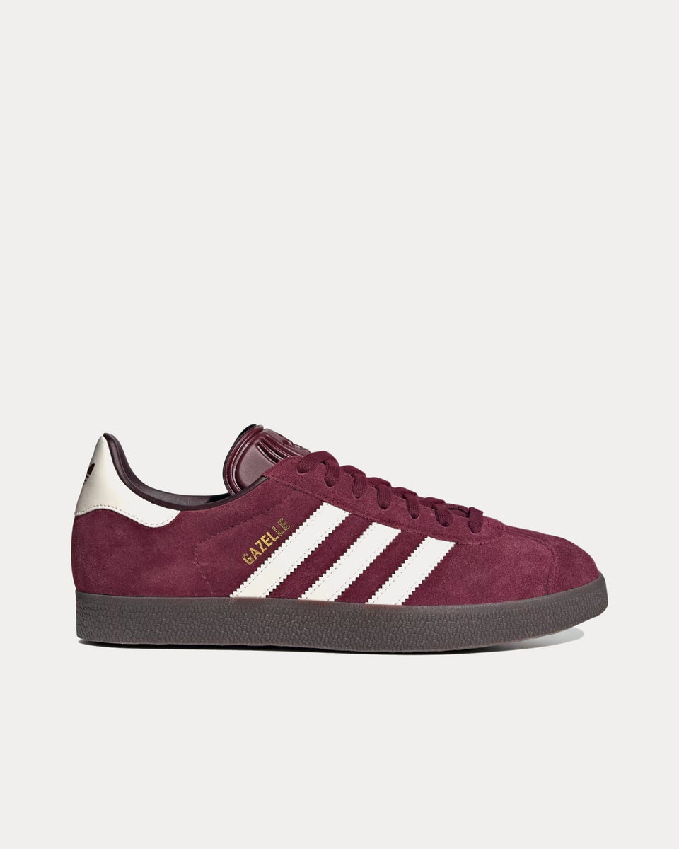 Adidas Gazelle Maroon / Chalk White / Gum Low Top Sneakers - Sneak in Peace