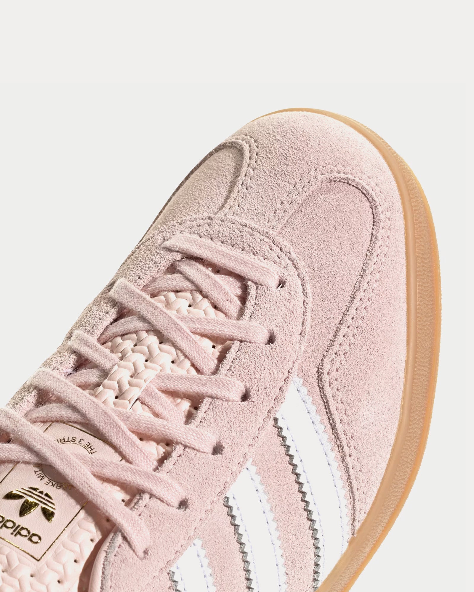 Adidas Unisex Gazelle Indoor Sandy Pink / Cloud White / Gum Low Top ...