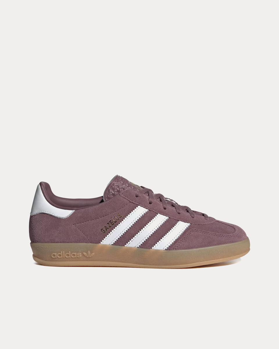 Adidas Gazelle Indoor Shadow Fig / Cloud White / Gum Top Sneakers ...