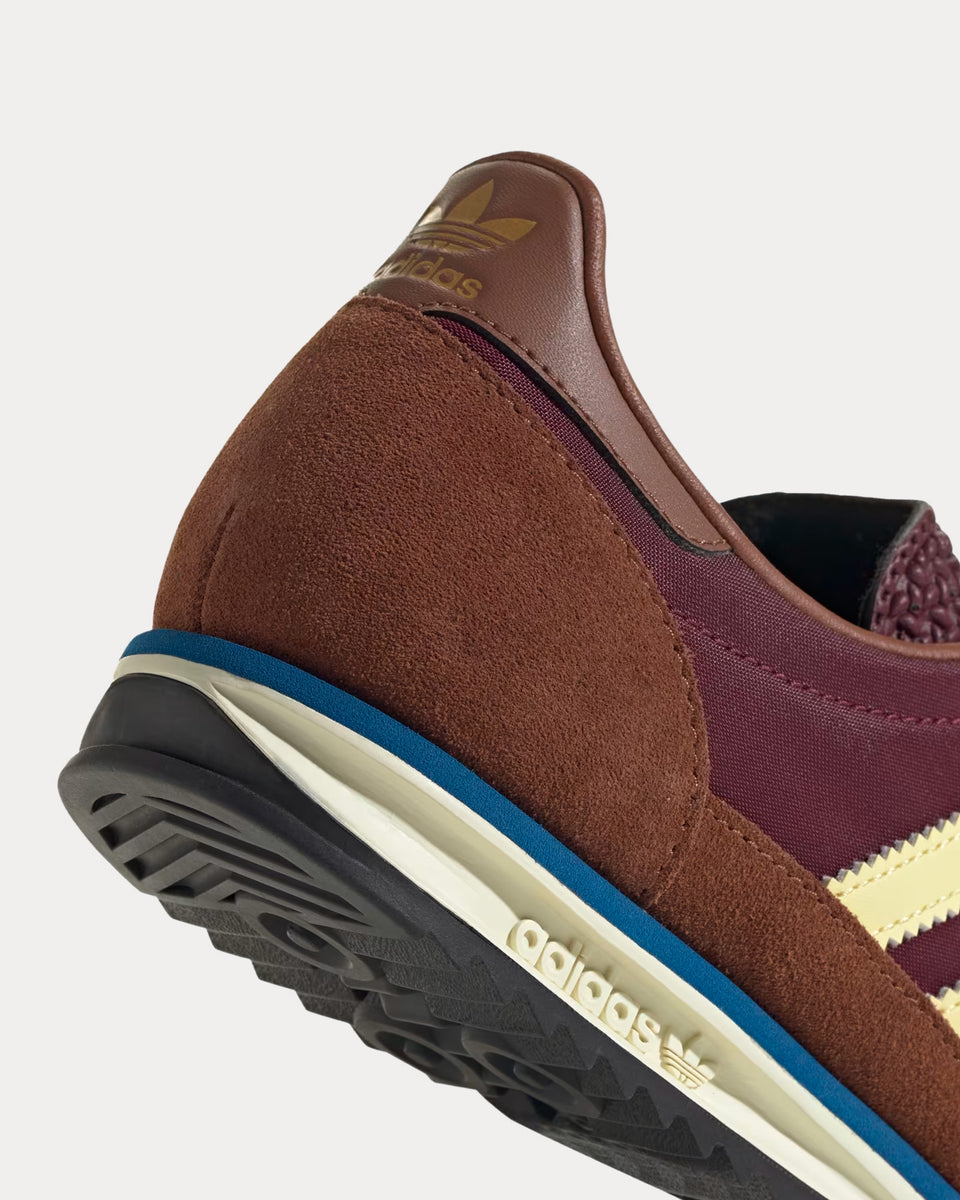 Adidas SL-72 Maroon / Almost Yellow / Preloved Brown Low Top Sneakers ...