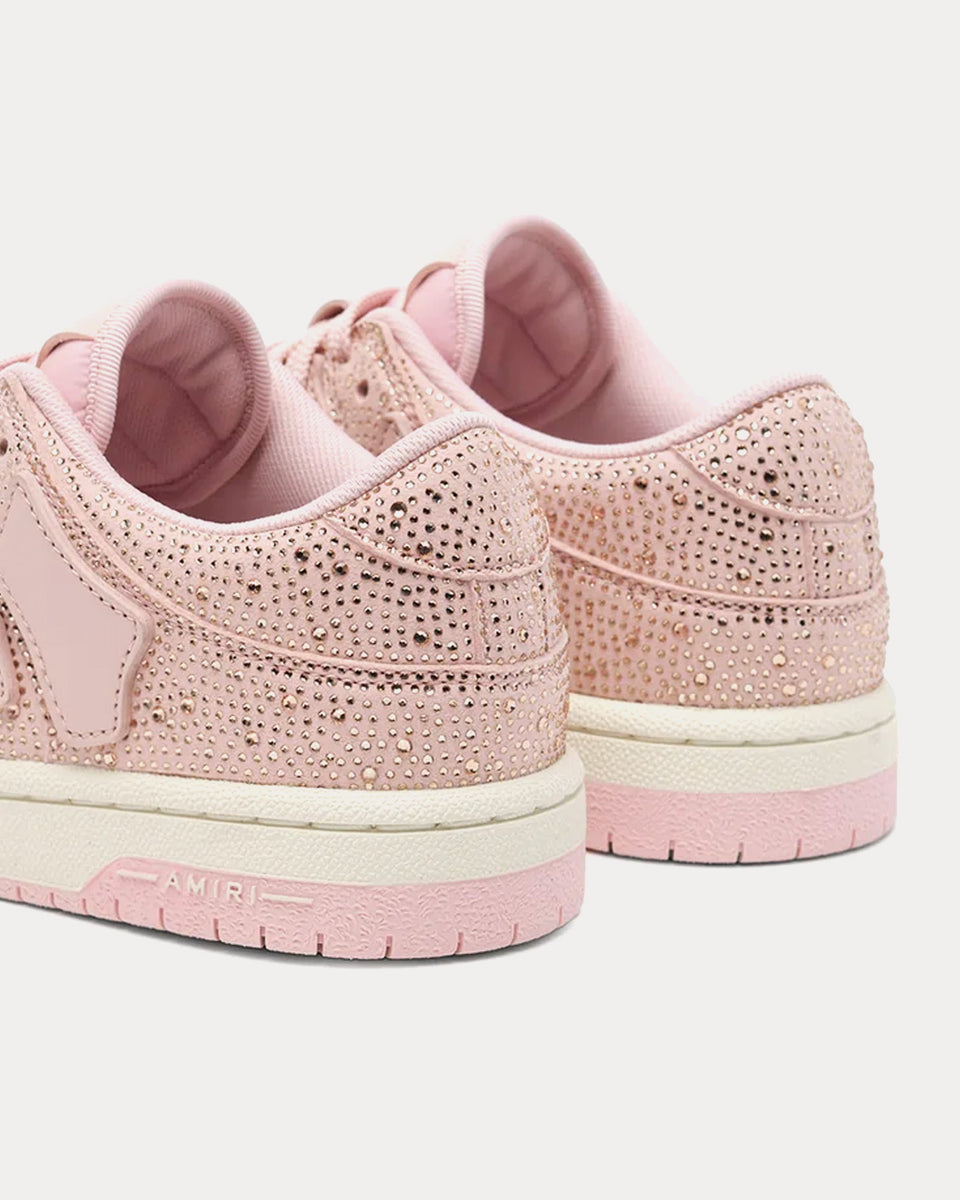 AMIRI Crystal Skel-Top Pink Low Top Sneakers - Sneak in Peace