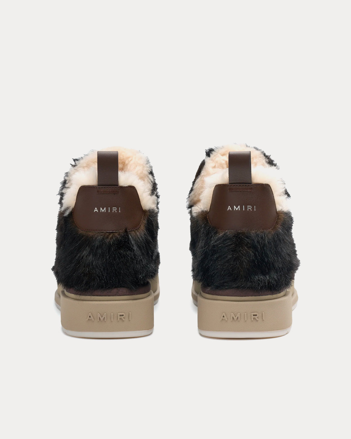 AMIRI Malibu Faux Fur Black Boots - Sneak in Peace