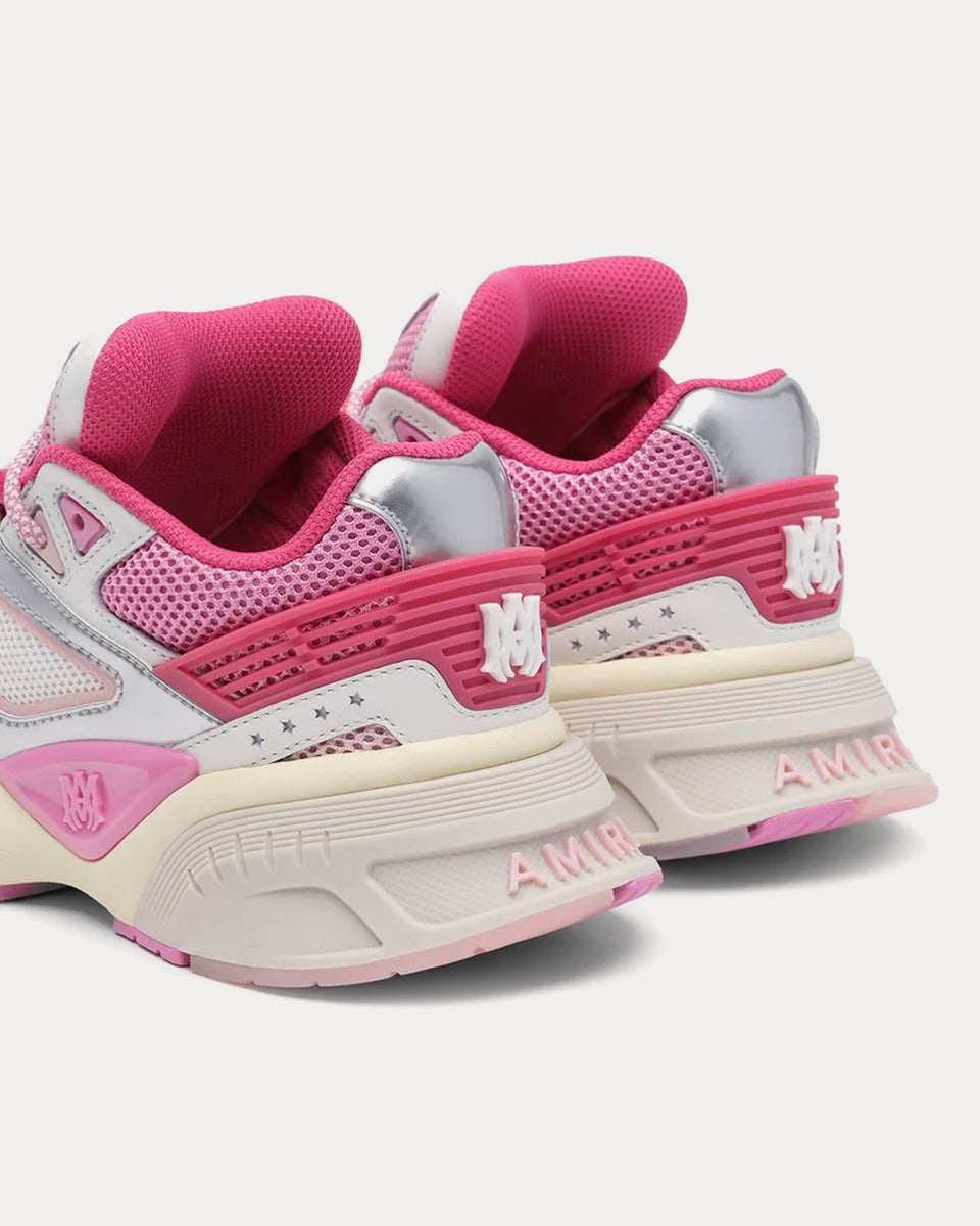 AMIRI MA Runner Fuchsia Pink / White / Silver Low Top Sneakers - Sneak ...
