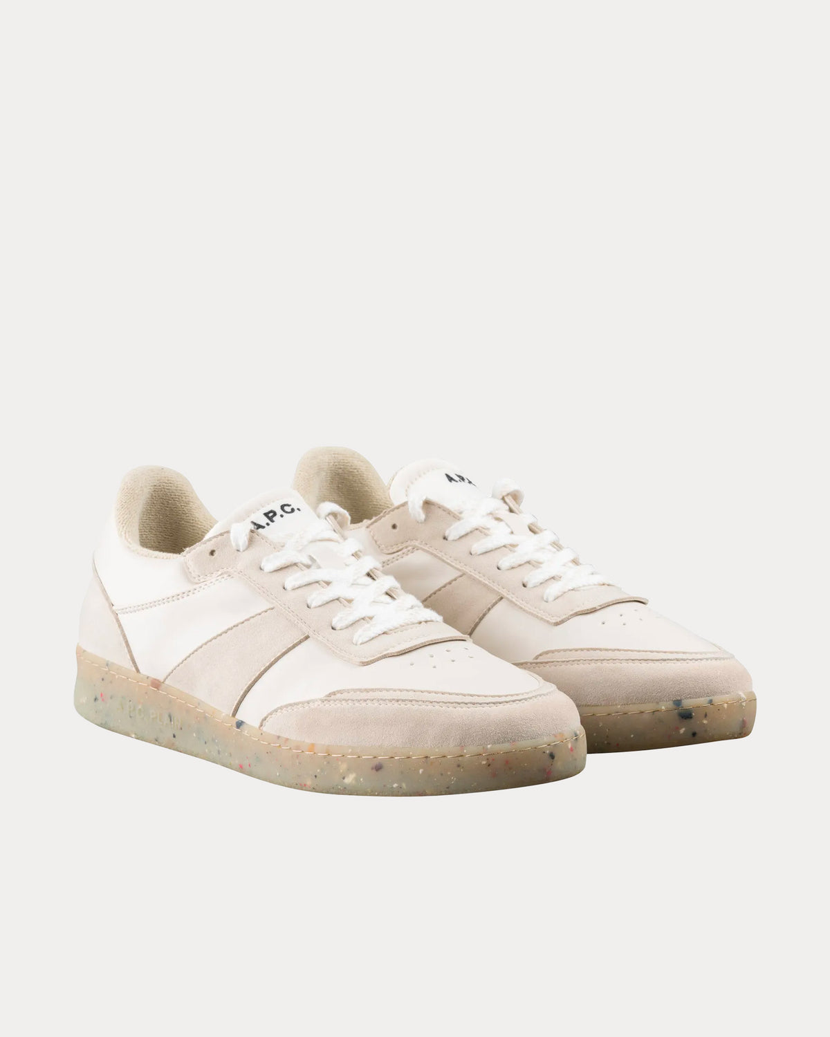 A.P.C. Plain Fancy White Low Top Sneakers - Sneak in Peace