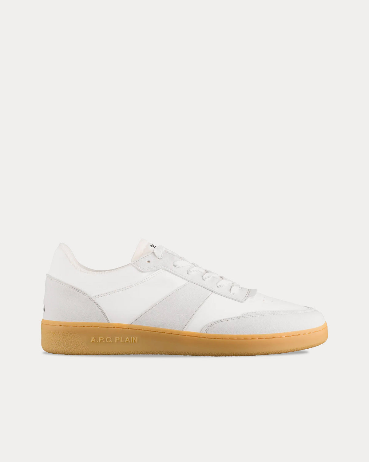A.P.C. Plain White / Natural Low Top Sneakers - Sneak in Peace
