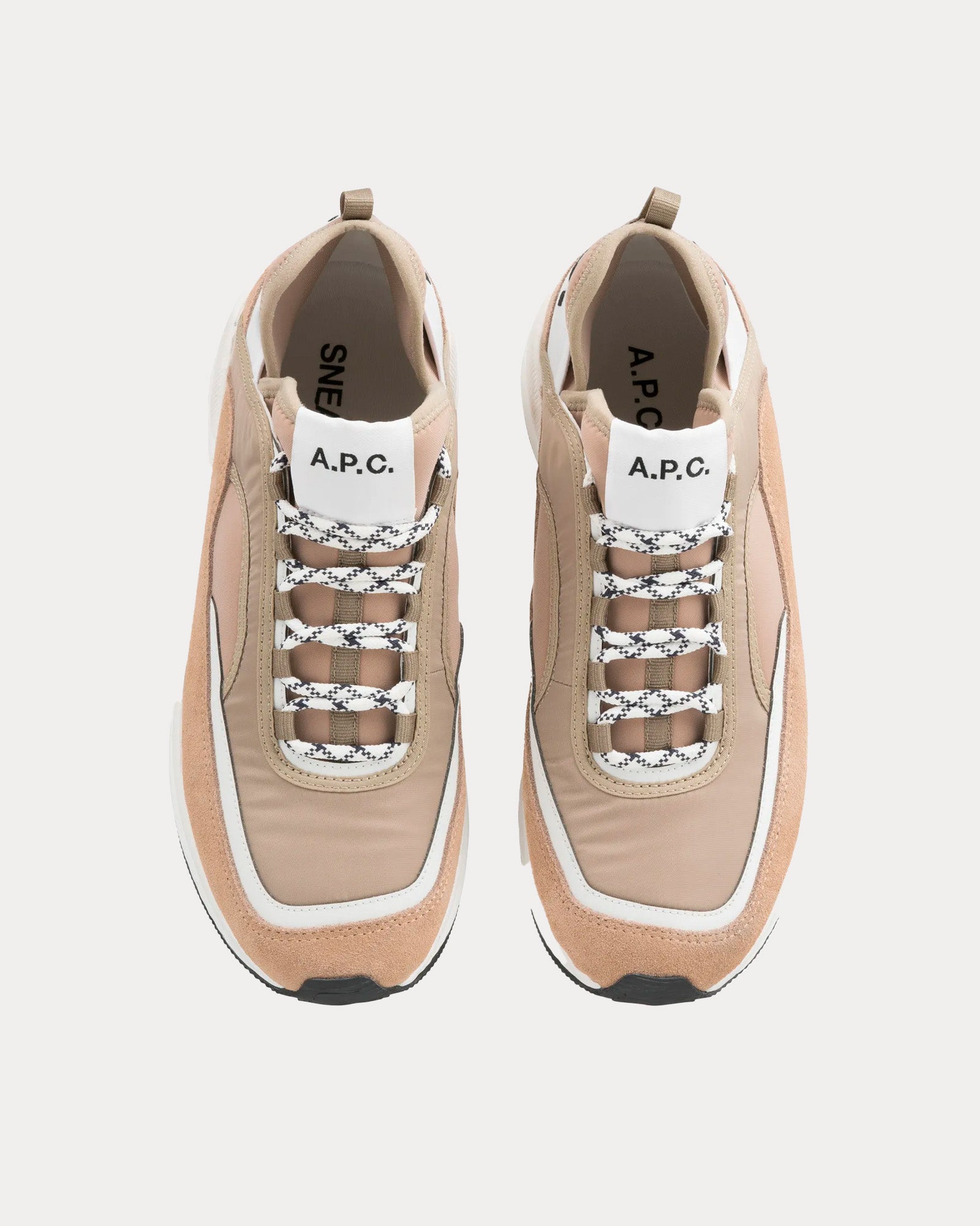 A.P.C. Unisex Run Around Taupe Low Top Sneakers & Trainers