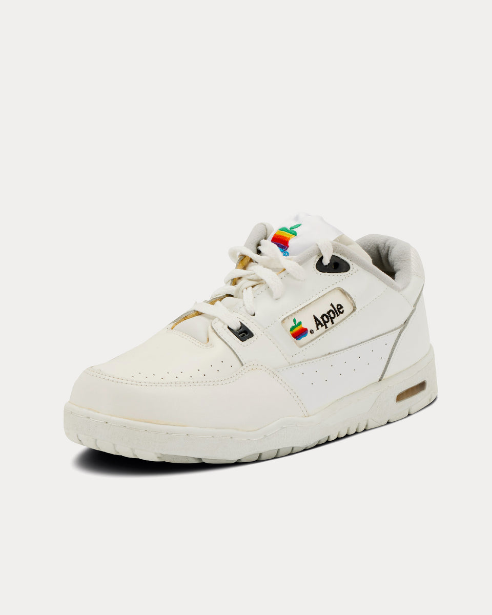 Apple Omega Sports Apple Computer White Low Top Sneakers - Sneak in Peace