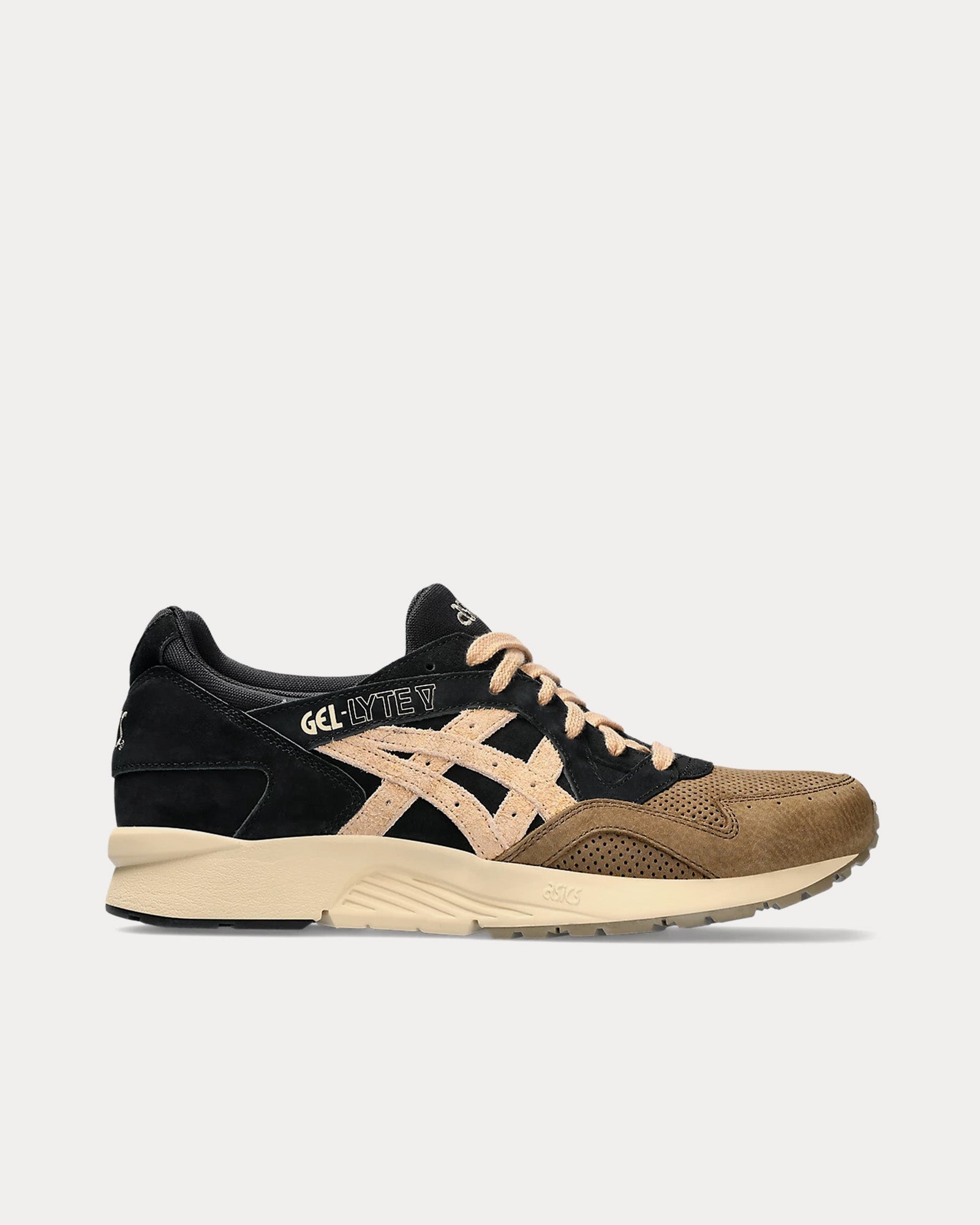 Asics Unisex Gel-Lyte V Pepper / Black Low Top Sneakers