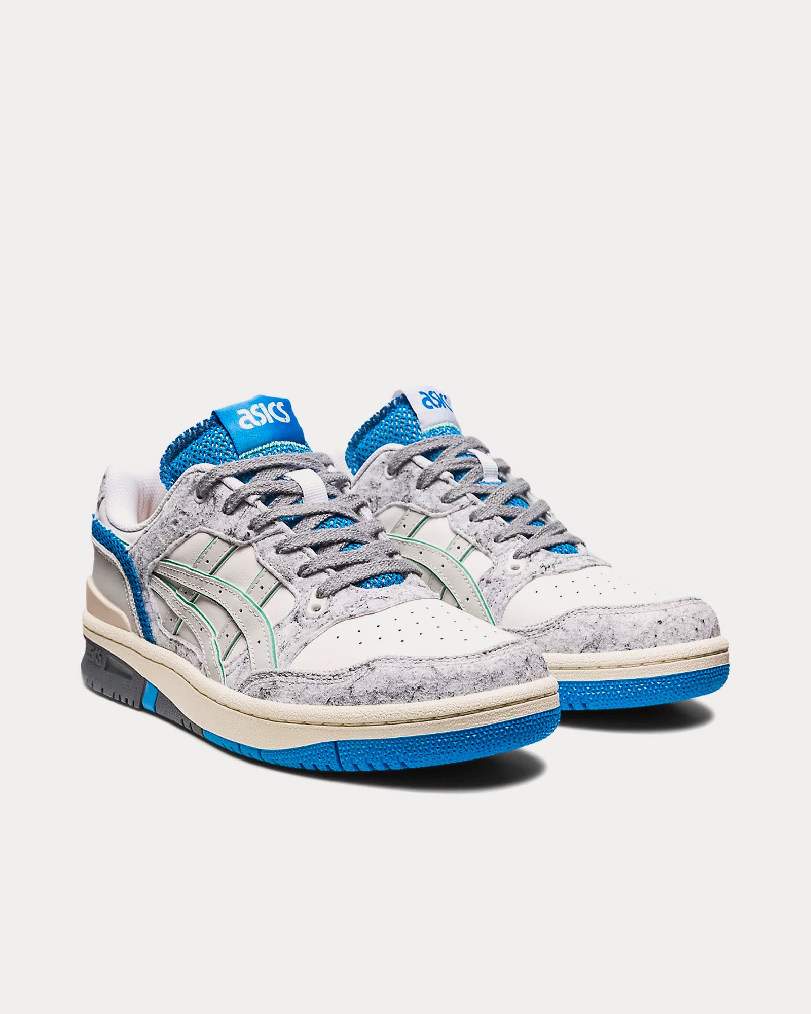 Asics Unisex EX89 White / Dolphin Blue Low Top Sneakers & Trainers
