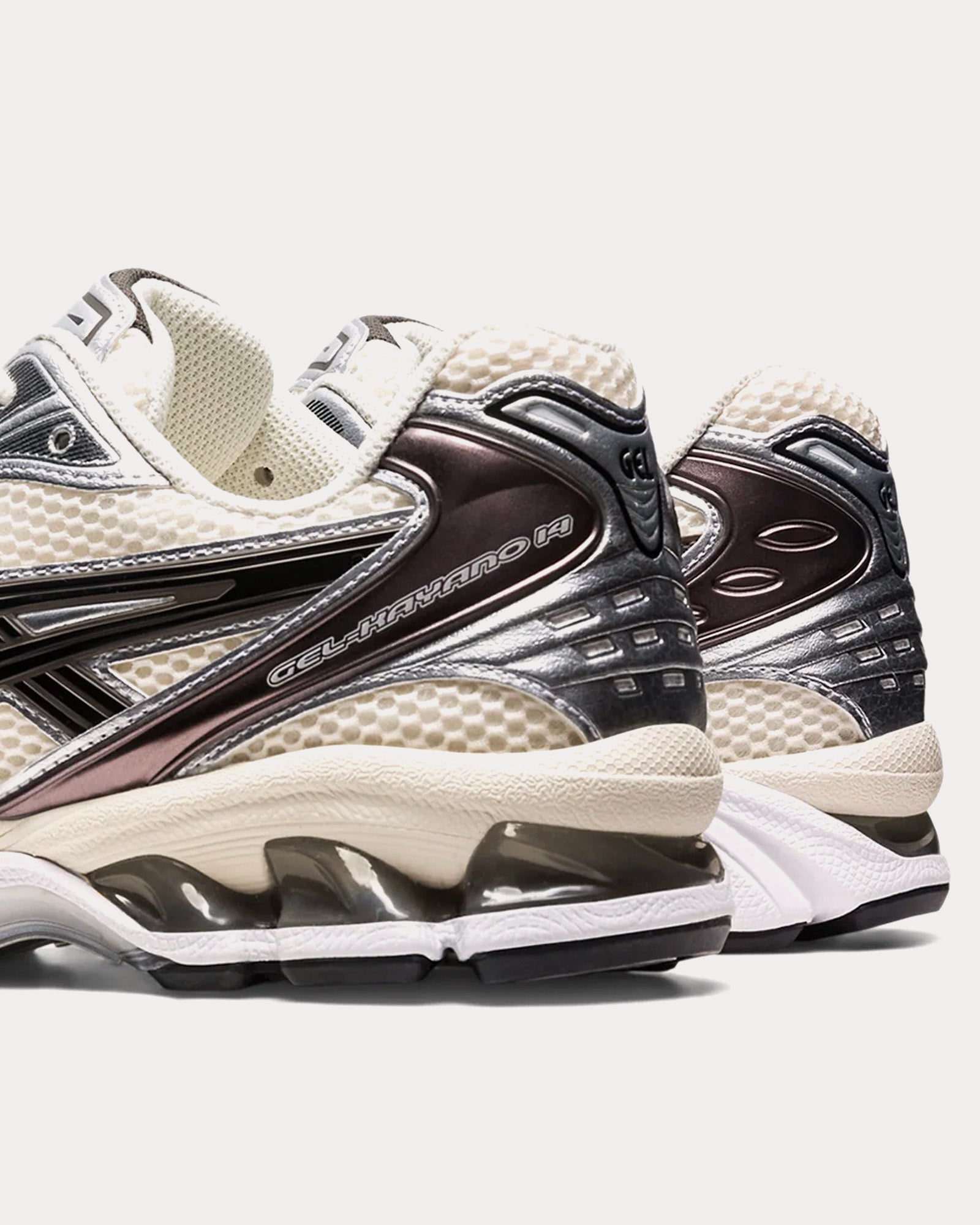 Asics Unisex Gel-Kayano 14 Beige / Cream / Black Low Top Sneakers