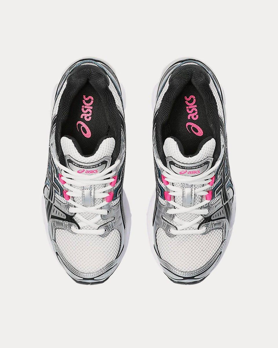 Asics Gel-Nimbus 9 White / Pink Glo Low Top Sneakers - Sneak in Peace