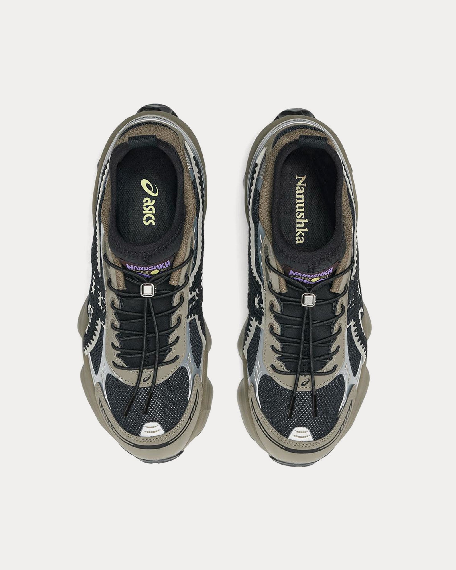 Asics x Nanushka Unisex Gel-Kinetic Fluent Grey High Top Sneakers