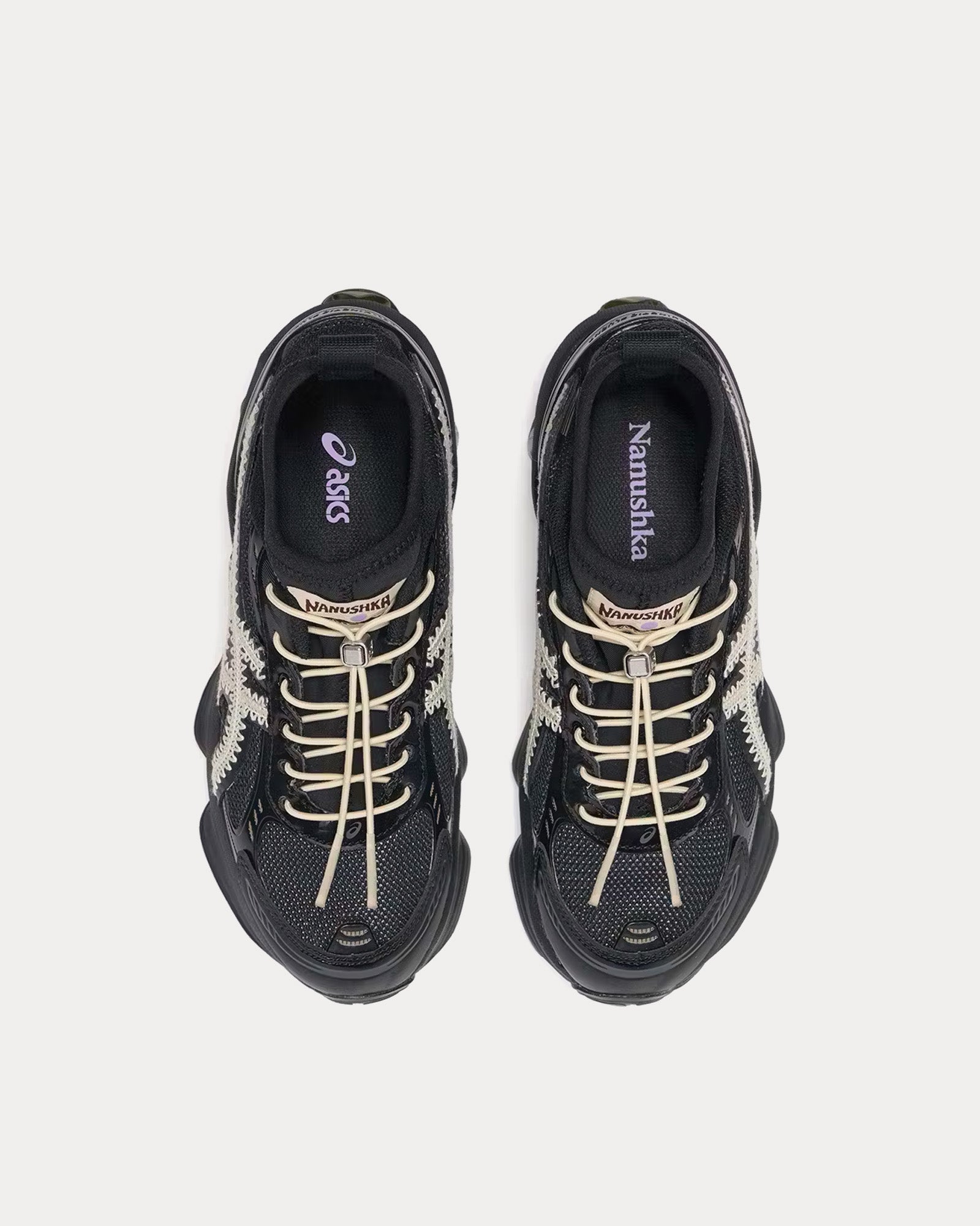 Asics x Nanushka Unisex Gel-Kinetic Fluent Black High Top Sneakers