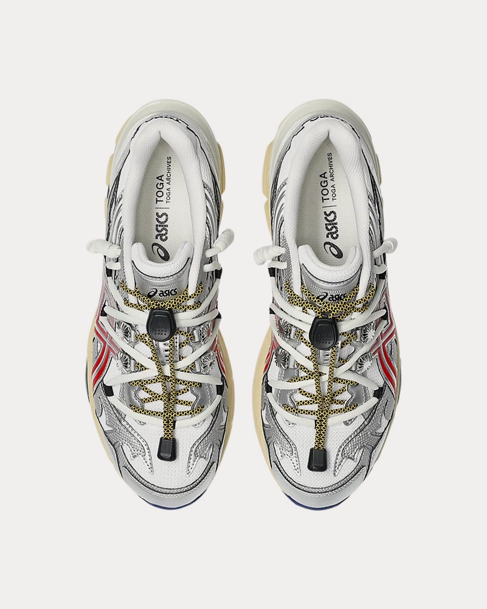 Asics x Toga Unisex Gel-Cumulus 16 TG White / Red / Pure Silver Low Top ...