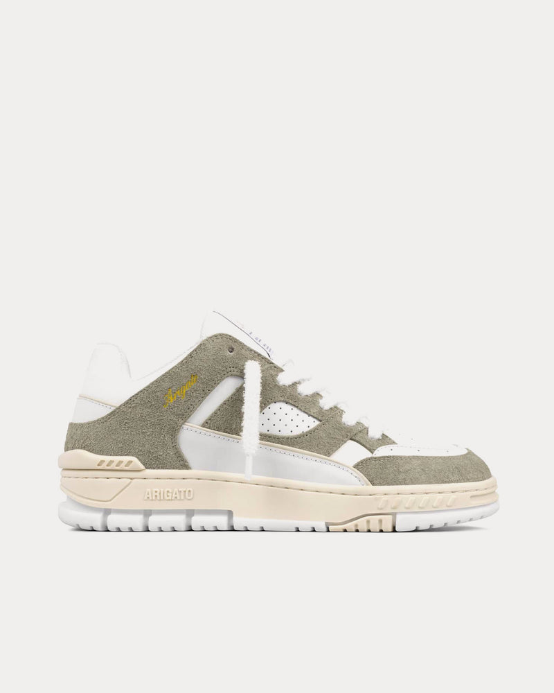 Axel Arigato Men's Area Lo Fluffy Off White / Light Green Low Top ...