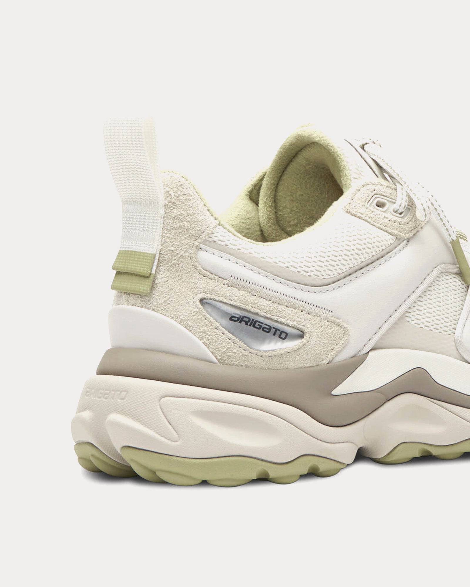 Axel Arigato Men's Satellite Runner Beige / Light Green Low Top ...