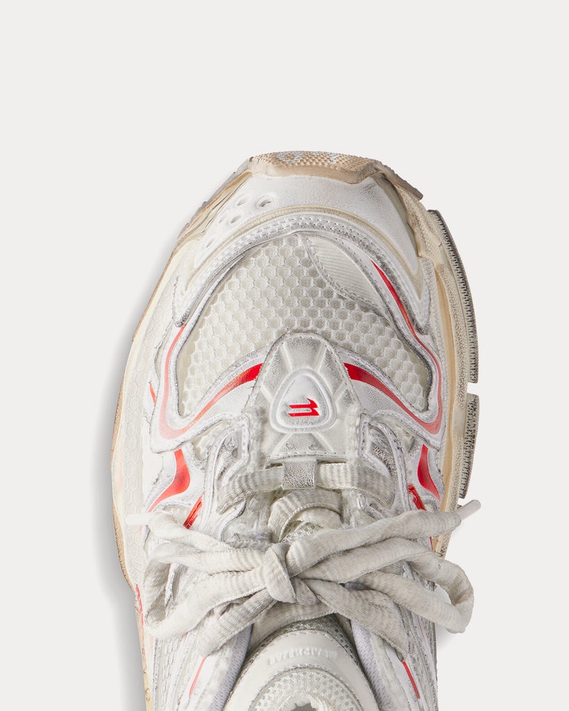 Balenciaga Runner 2.0 Mesh & Polyurethane White / Beige / Red Low Top ...