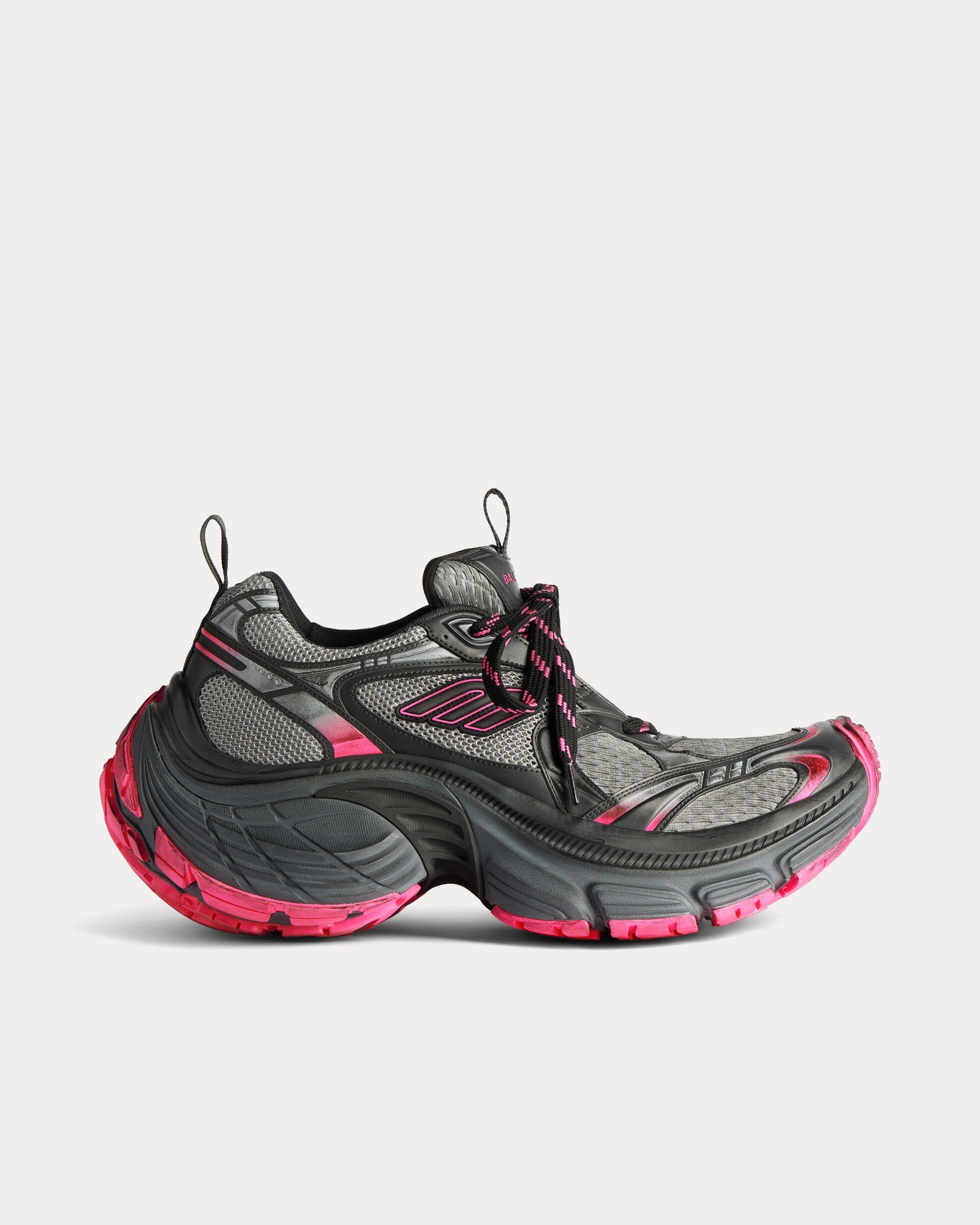 Balenciaga Women's 10XL Mesh, TPU & Rubber Grey / Pink / Black Low Top ...
