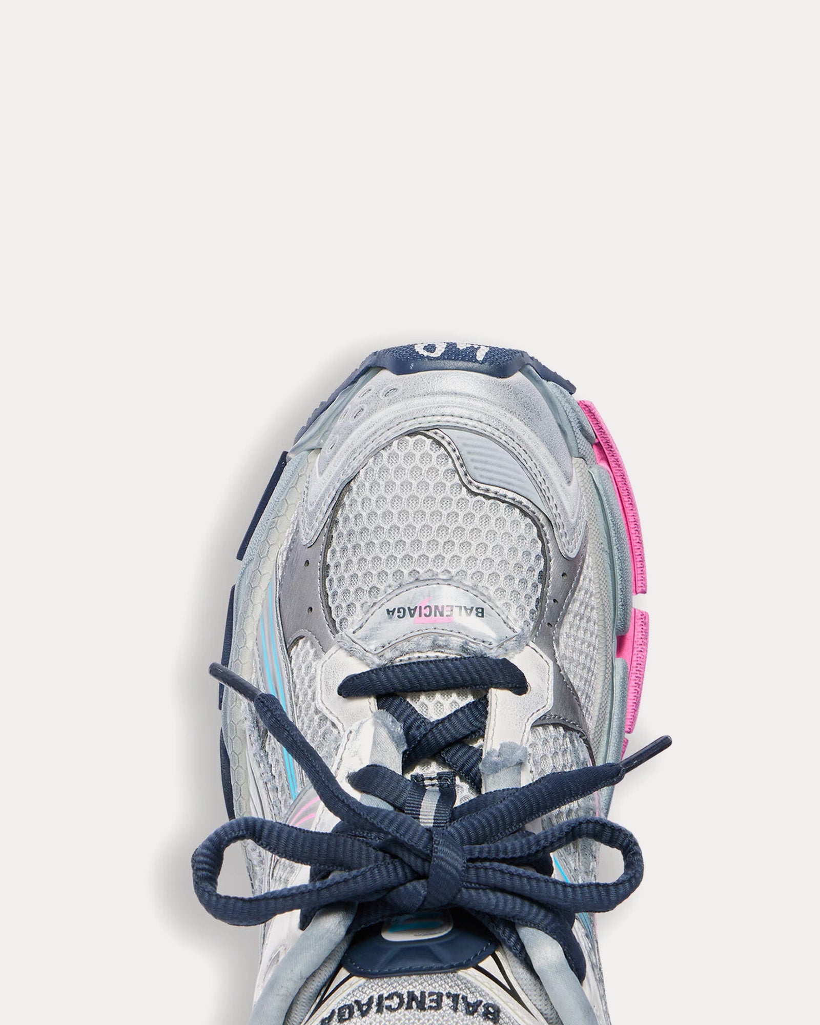 Balenciaga Women's Runner Polyurethane & Polyester Mesh Eggshell / Grey ...