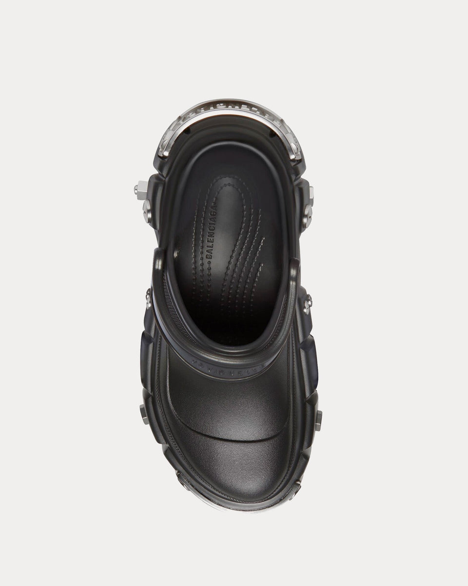 Balenciaga x Crocs HardCrocs™ Rubber with Silver Metal Piece Effect ...